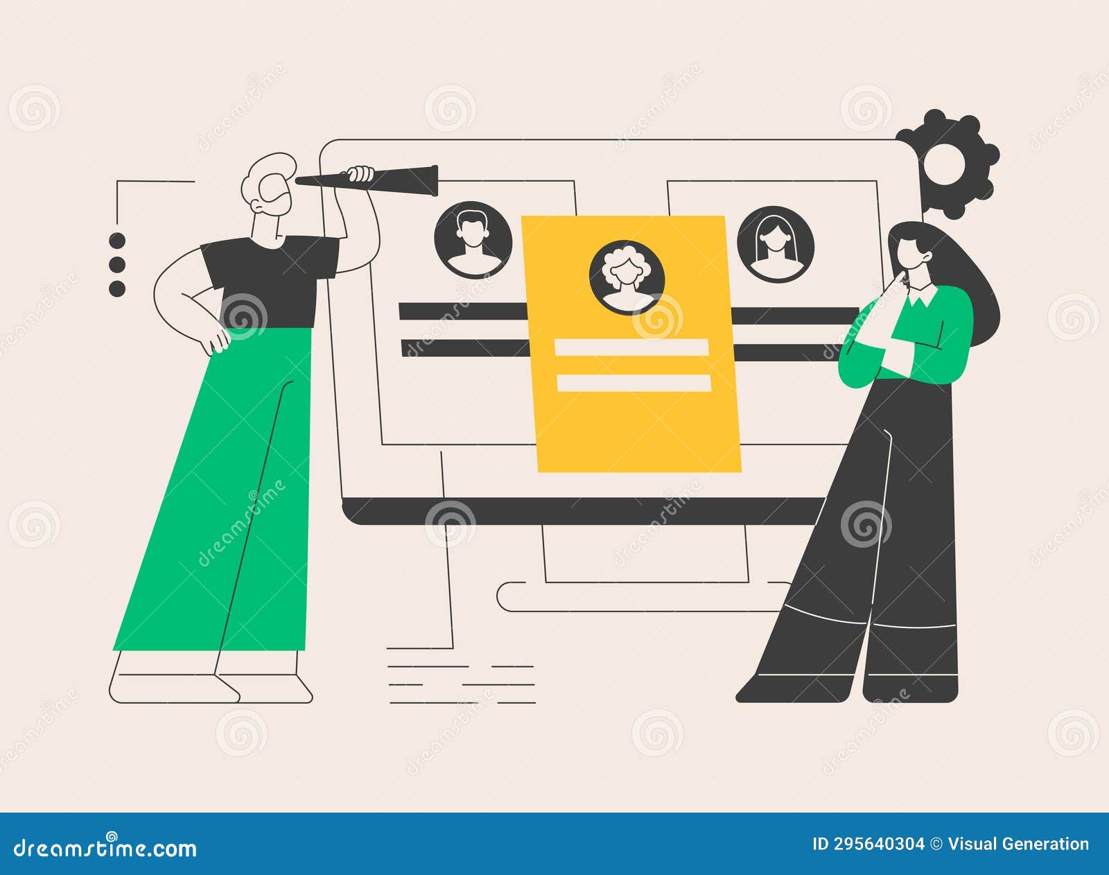 Recruitment Agency Abstract Concept Vector Illustration. Stock Vector ...