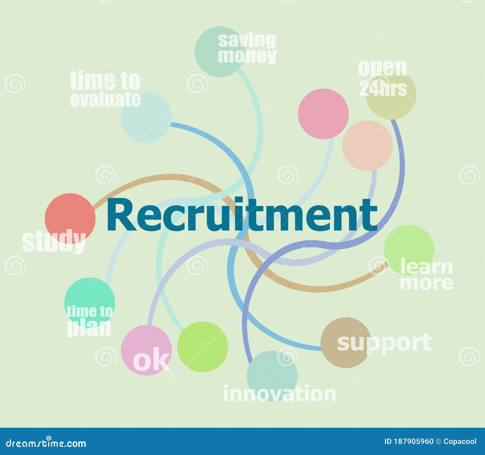 Recruitment. Business Data Visualization Stock Illustration ...