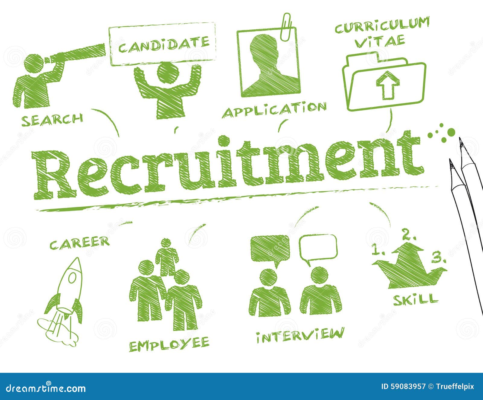 Recruitment chart stock illustration. Illustration of govern - 59083957