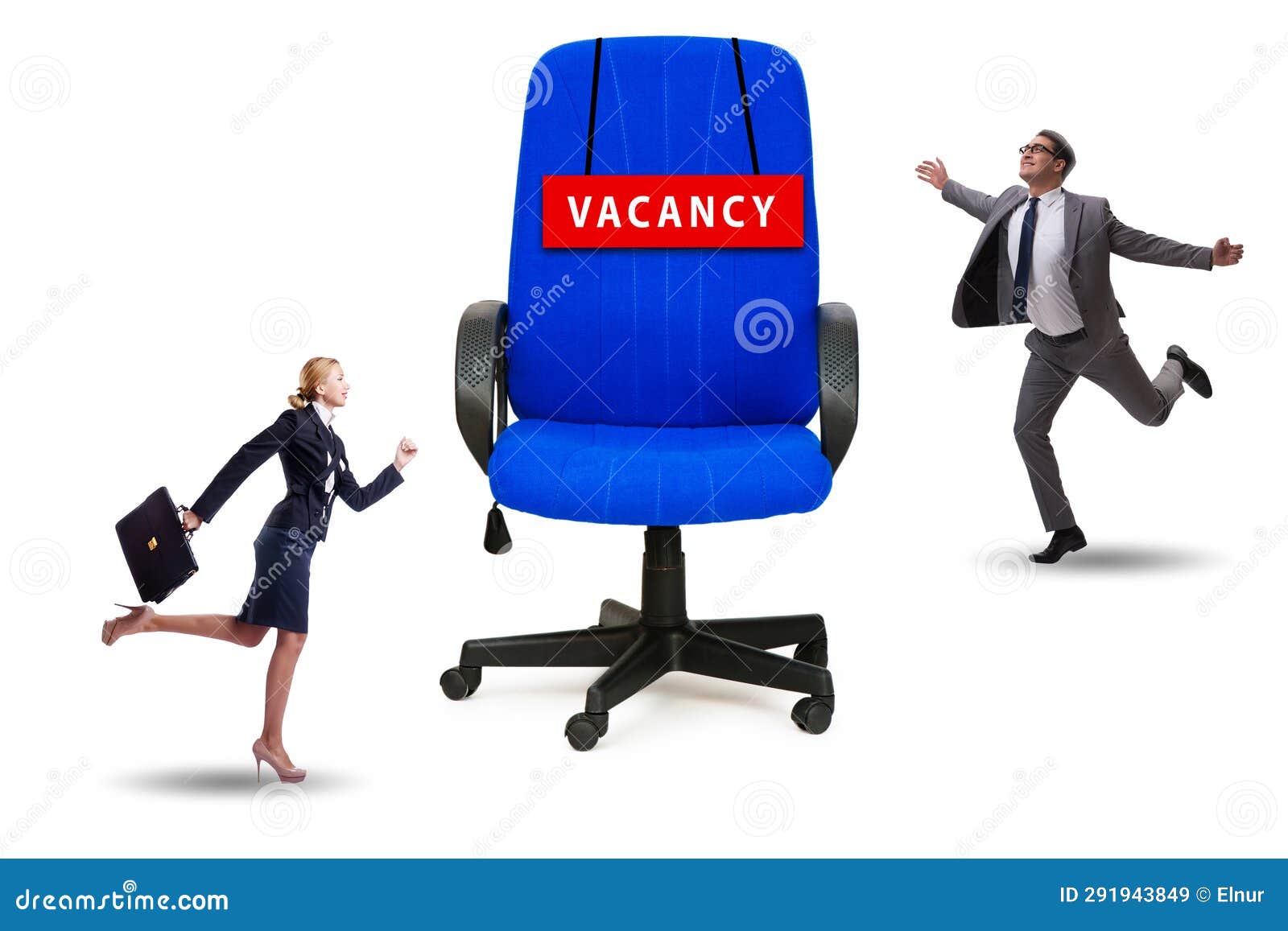 Recruitment Concept with Office Chair Stock Image - Image of applicant ...