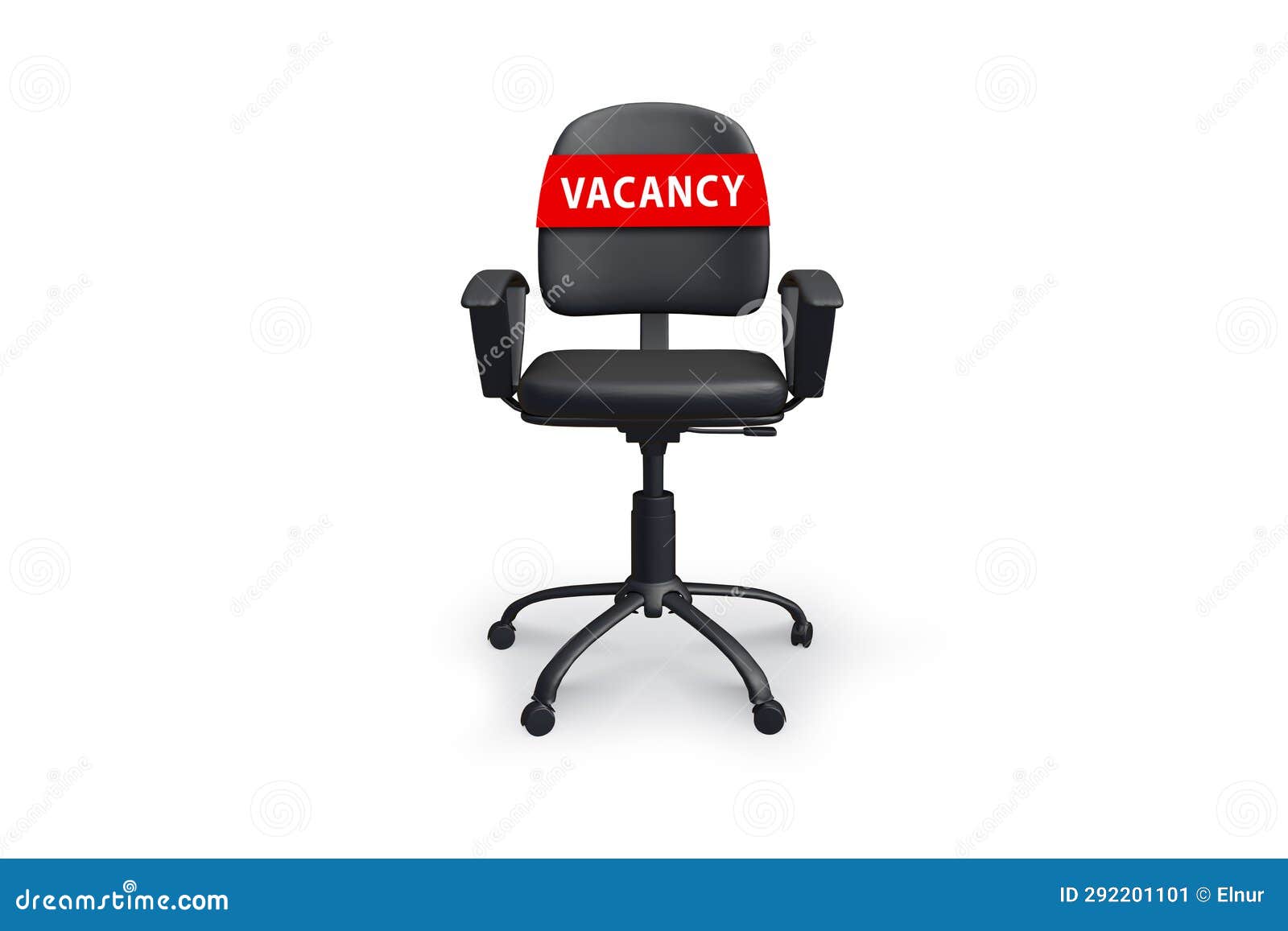 Recruitment Concept with Office Chair Stock Illustration - Illustration ...