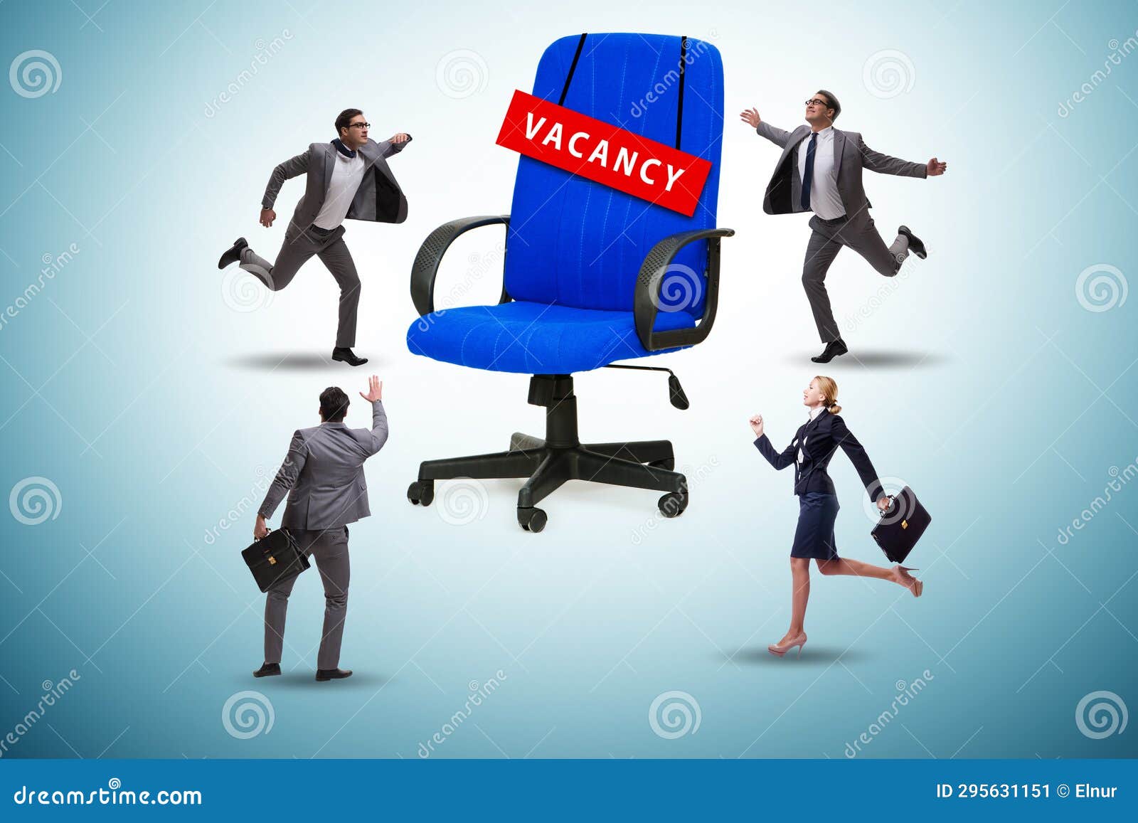 Recruitment Concept with Office Chair Stock Image - Image of applicant ...