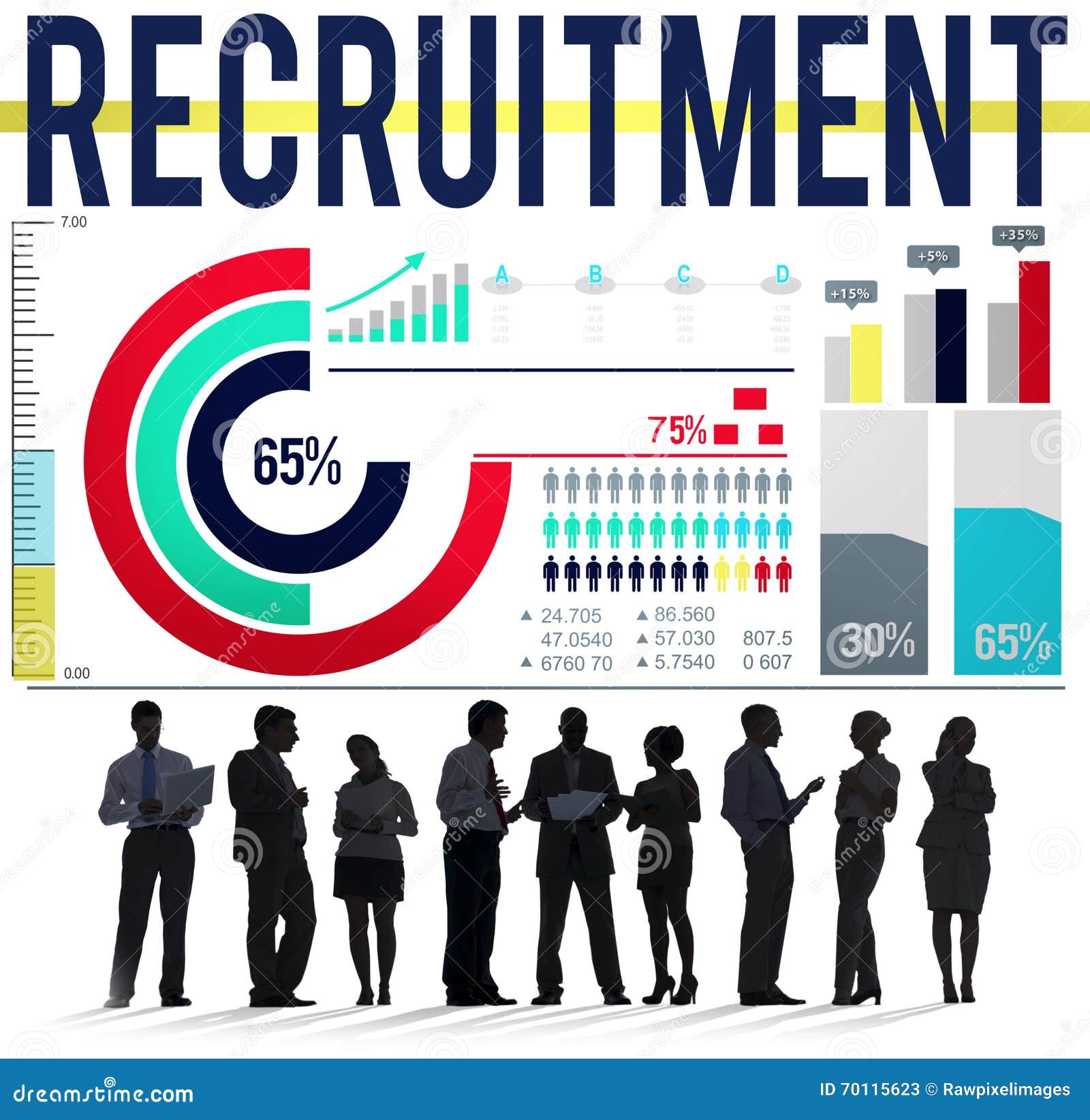 Recruitment Human Resources Employment Occupation Concept Stock ...