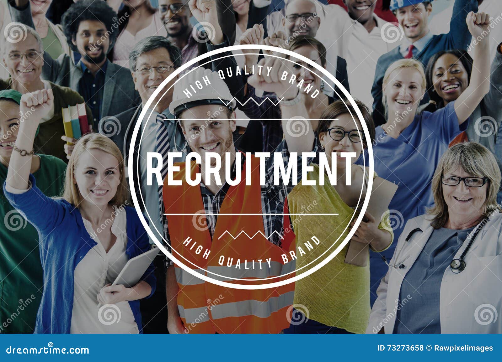 Recruitment Human Resources Hiring Employment Concept Stock Photo ...