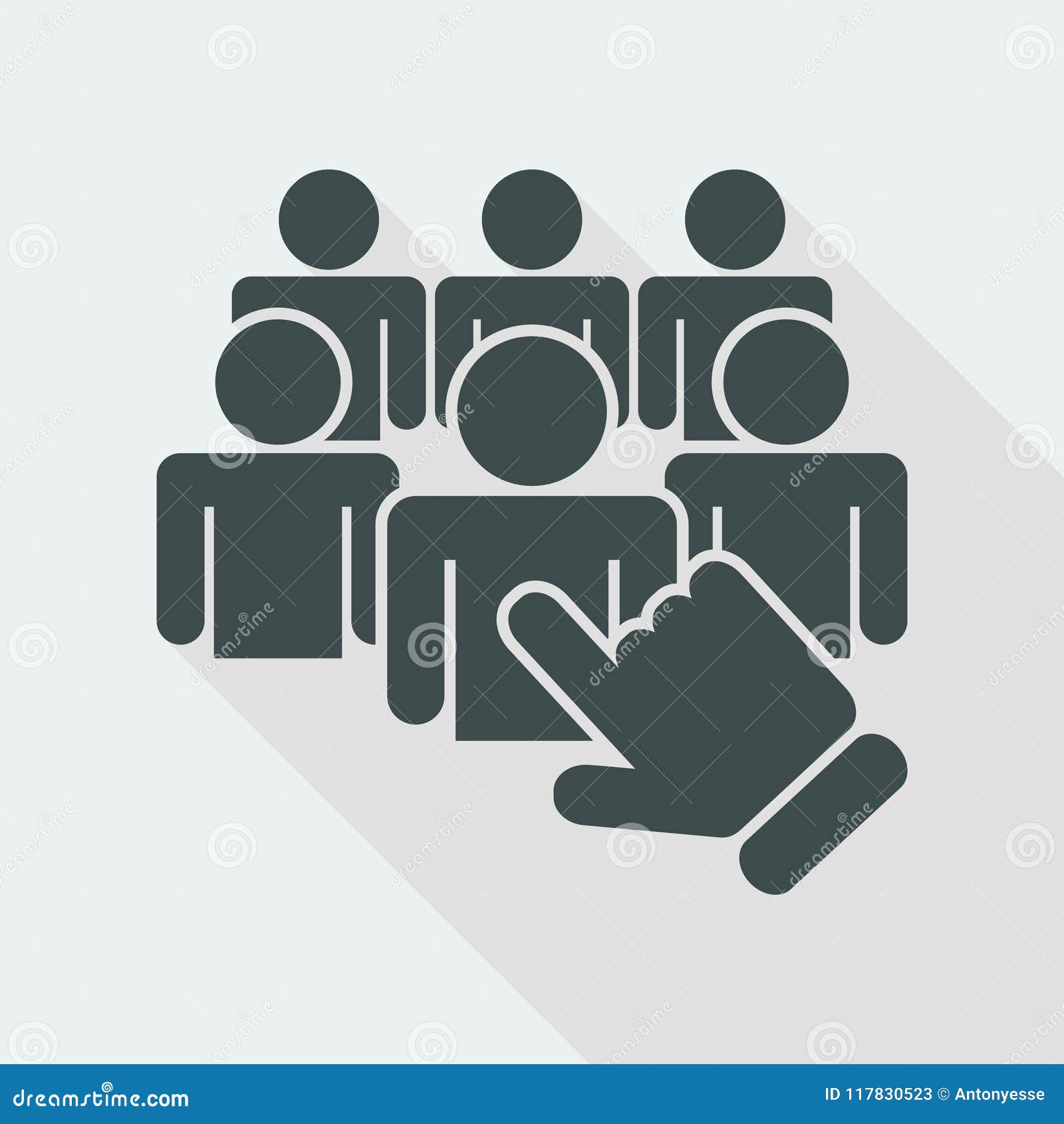 Recruitment icon stock vector. Illustration of modern - 117830523