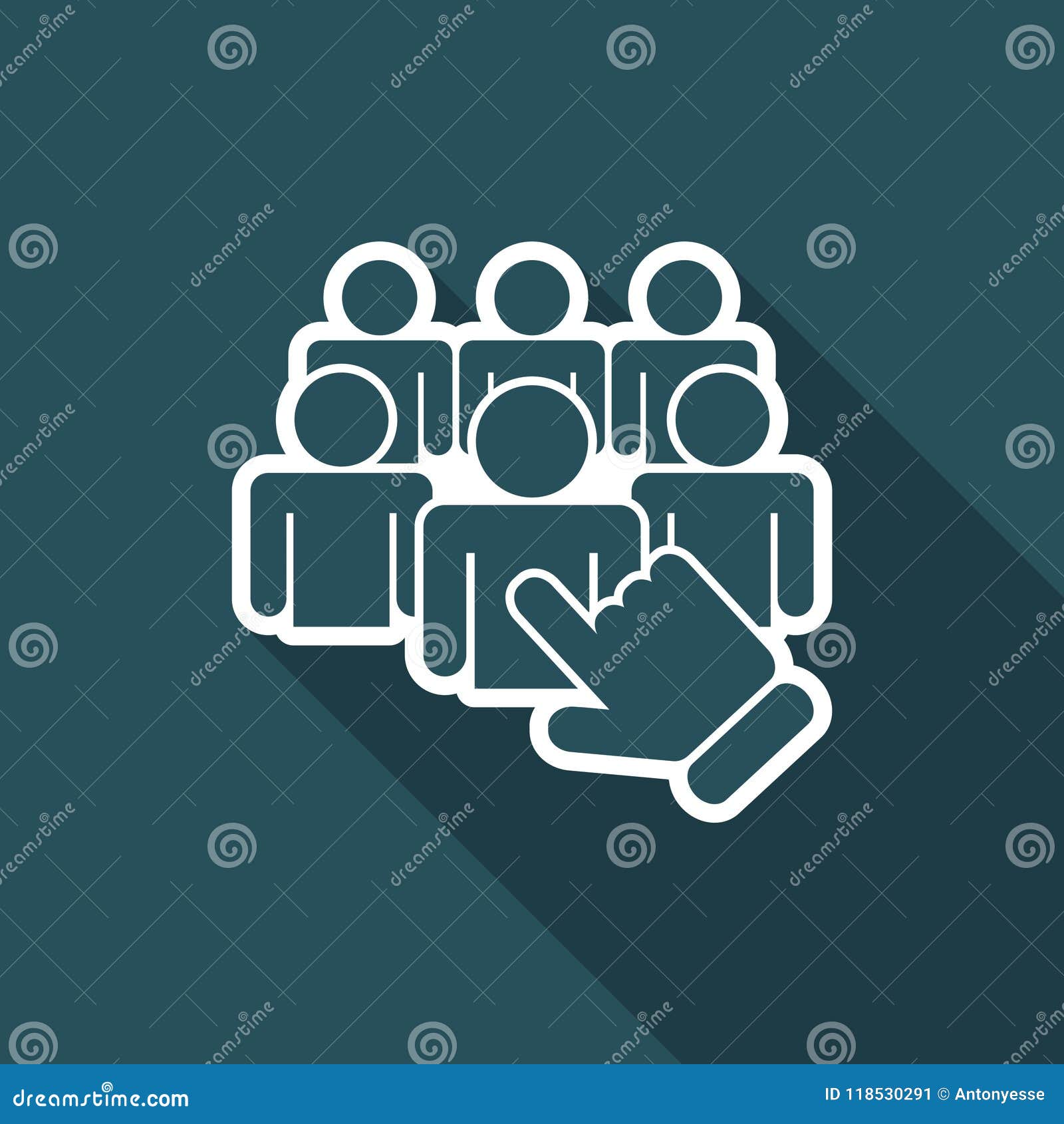 Recruitment icon stock vector. Illustration of agency - 118530291