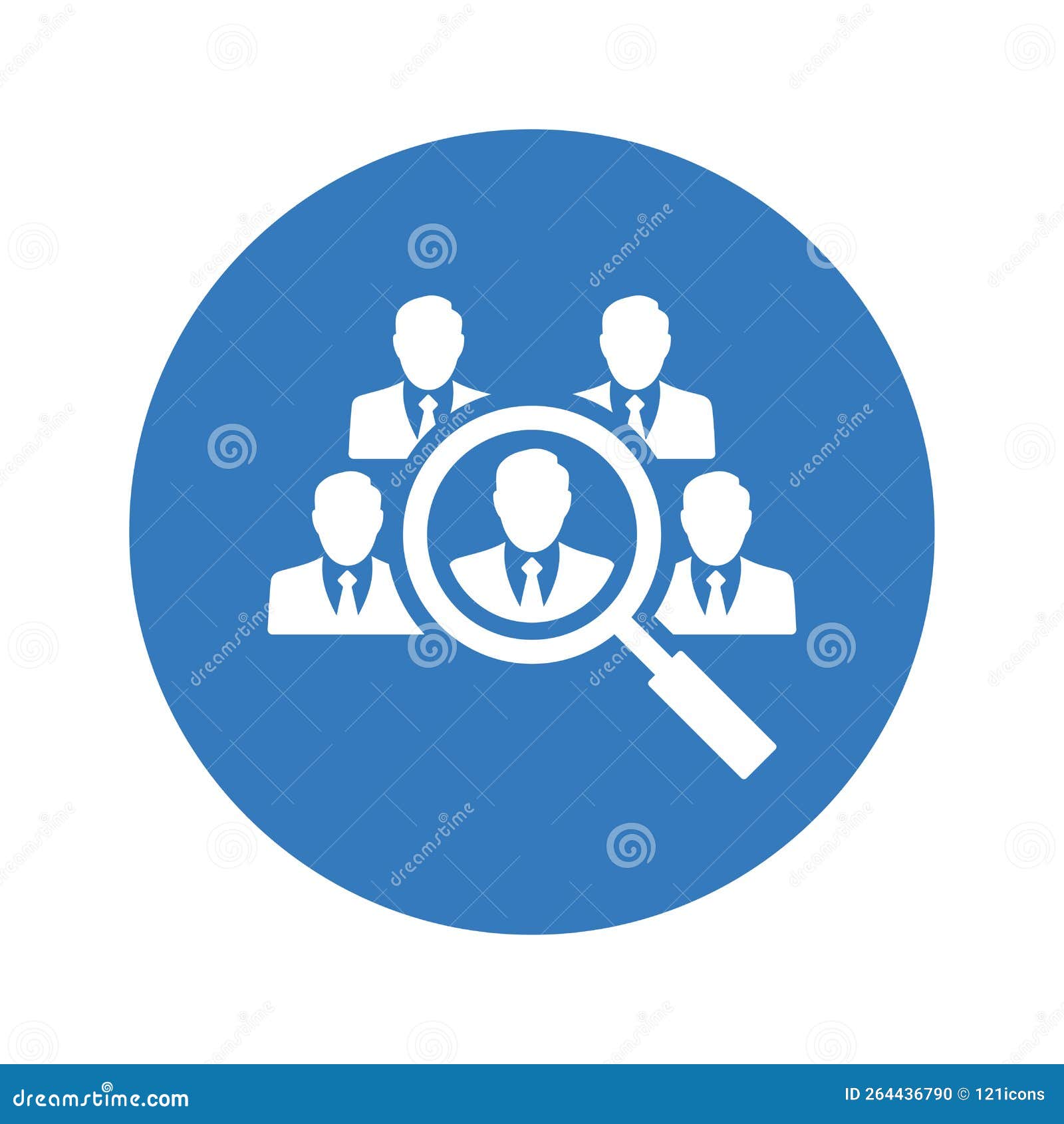 Recruitment icon stock illustration. Illustration of career - 264436790