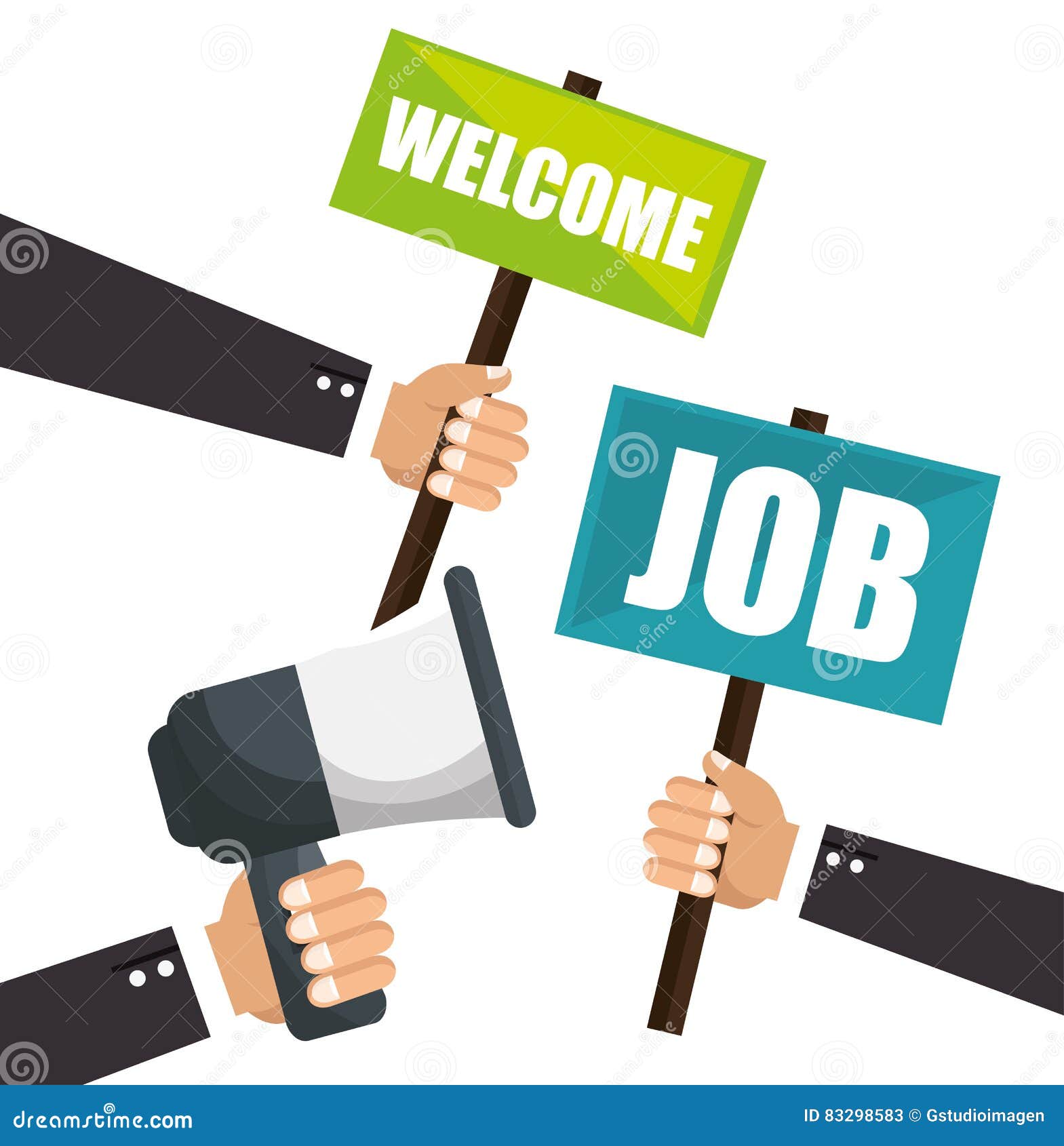 Recruitment Process Concept Icon Stock Illustration - Illustration of ...