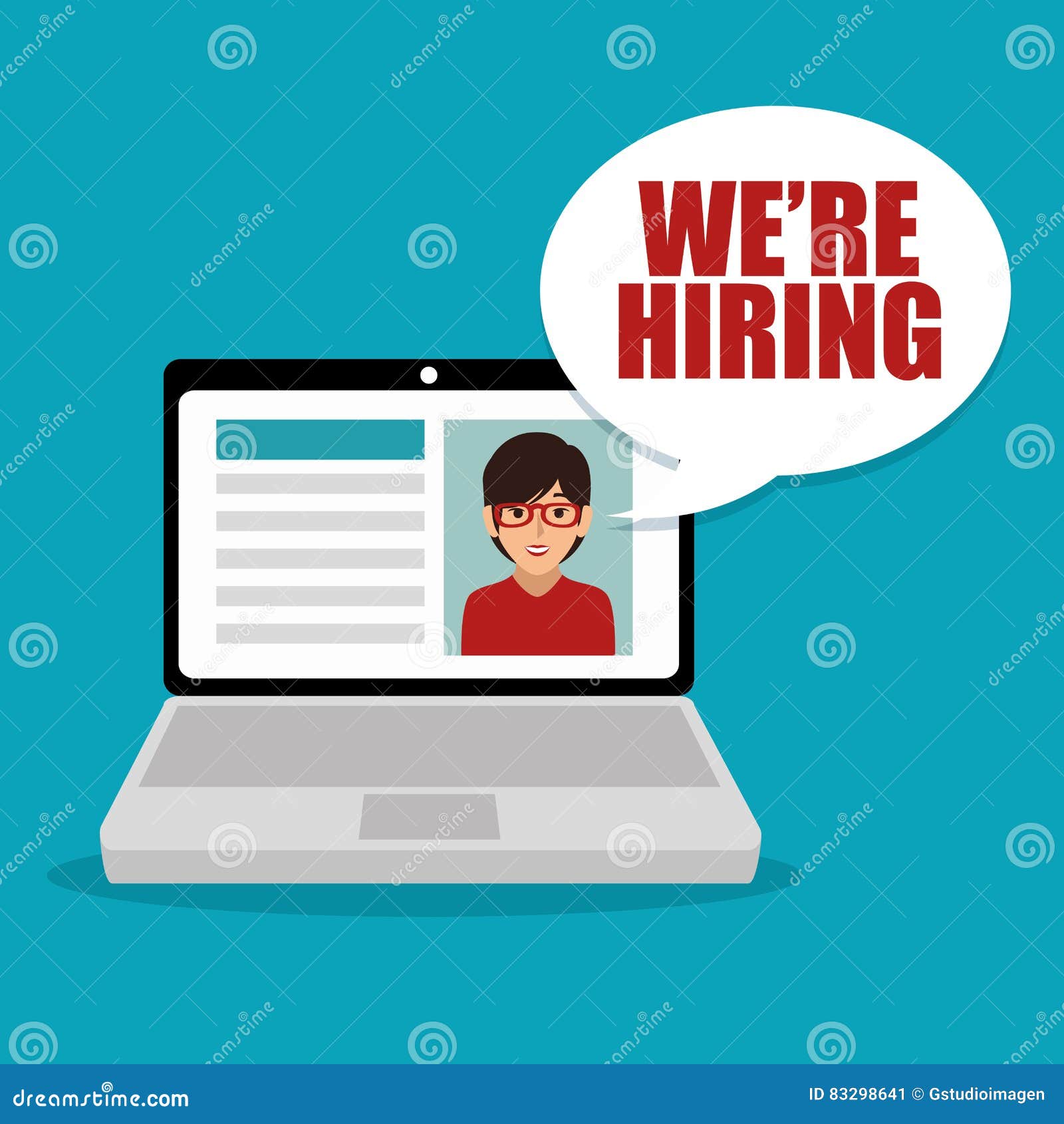 Recruitment Process Concept Icon Stock Illustration - Illustration of ...