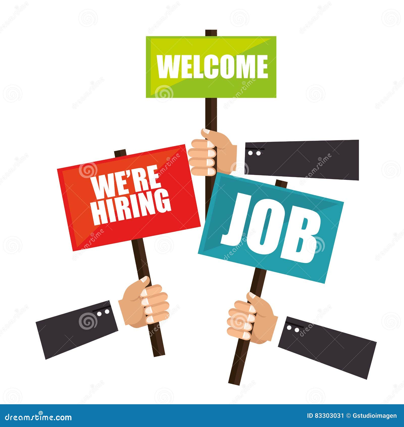 Recruitment Process Concept Icon Stock Illustration - Illustration of ...