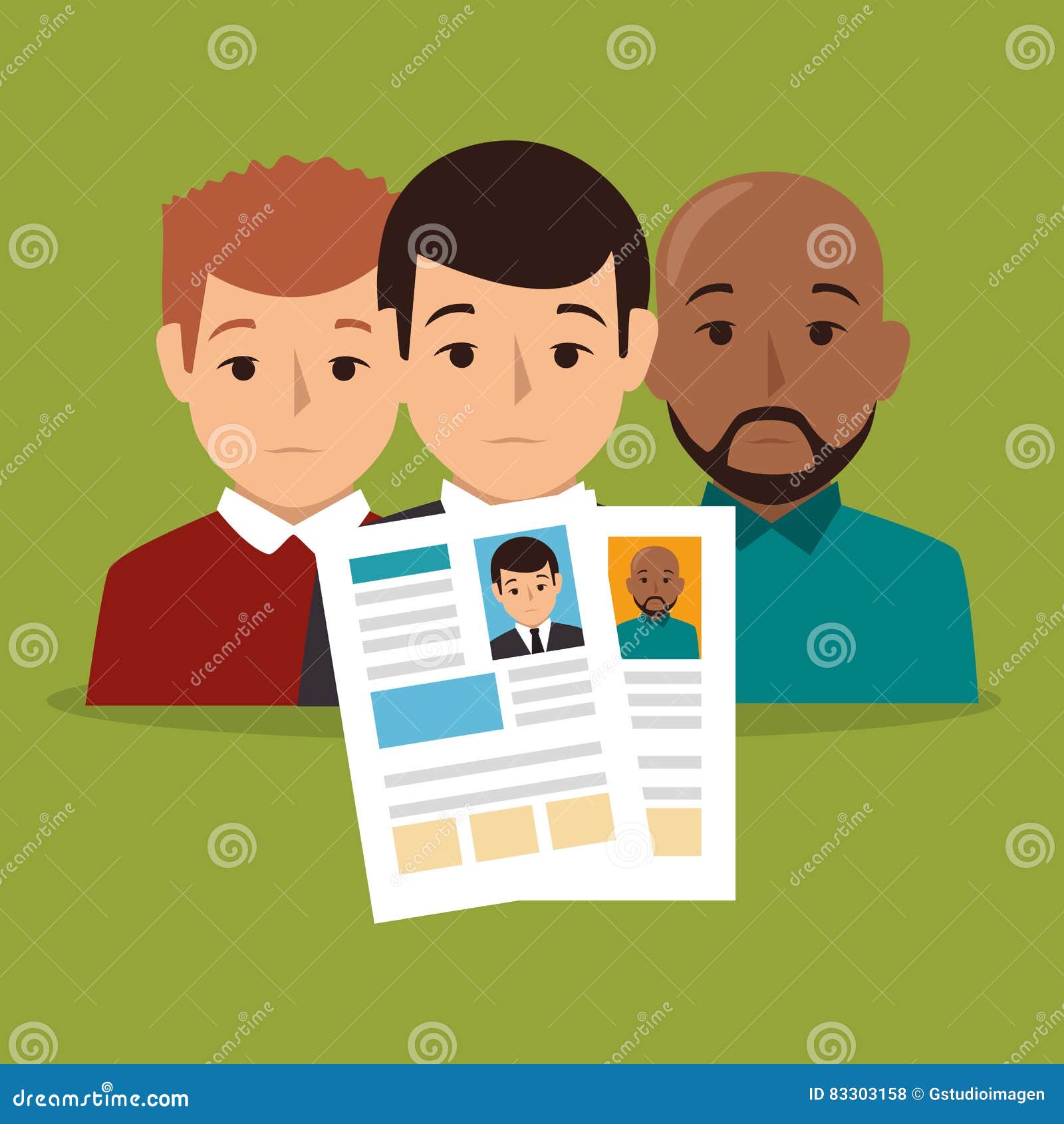 Recruitment Process Concept Icon Stock Illustration - Illustration of ...
