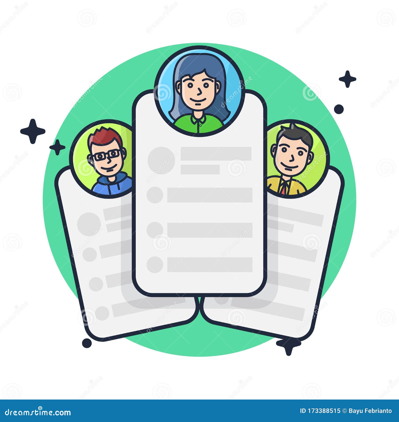 Recruitment Selection Icon Template Stock Vector - Illustration of ...