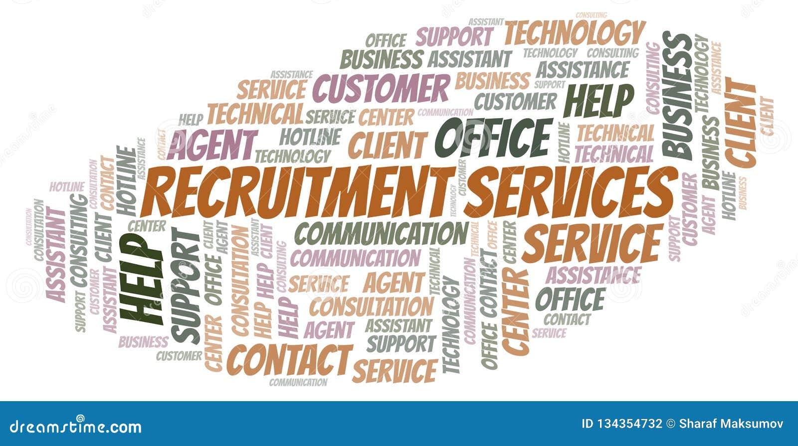 Recruitment Services Word Cloud Stock Illustration - Illustration of ...