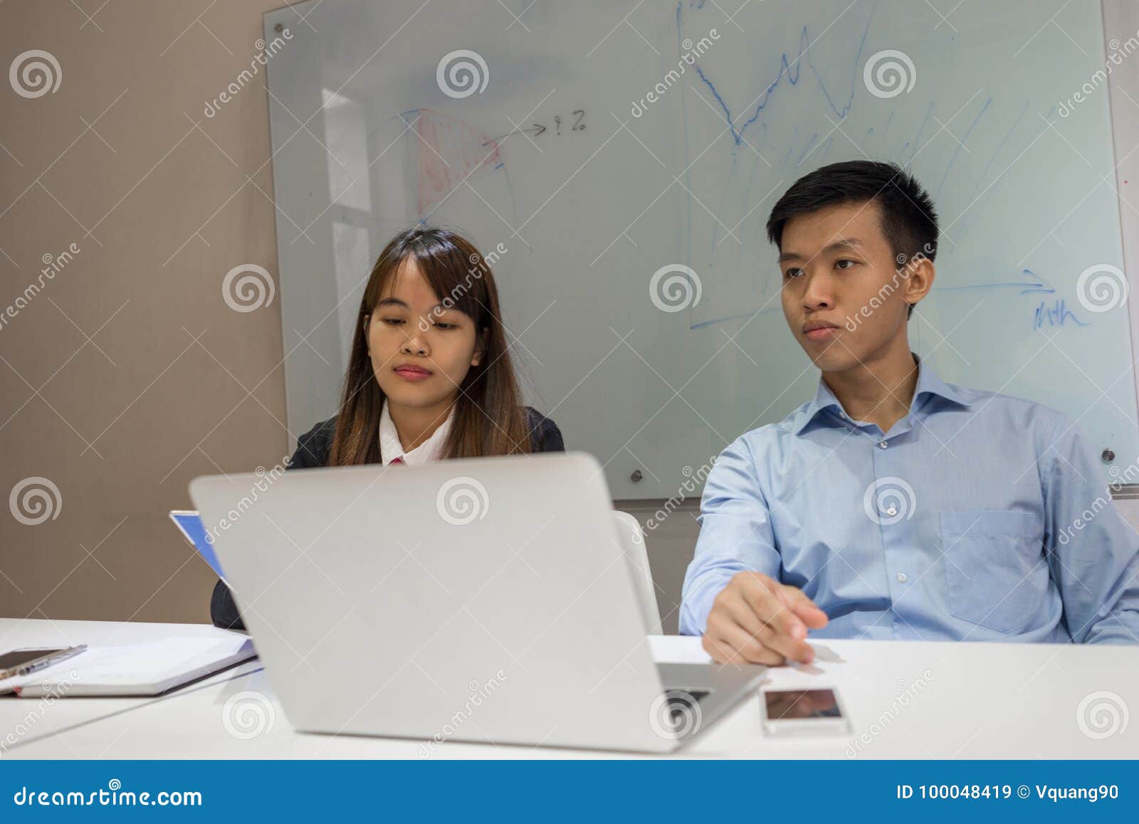 Recruitment Staff Listening in the Interview Stock Image - Image of ...
