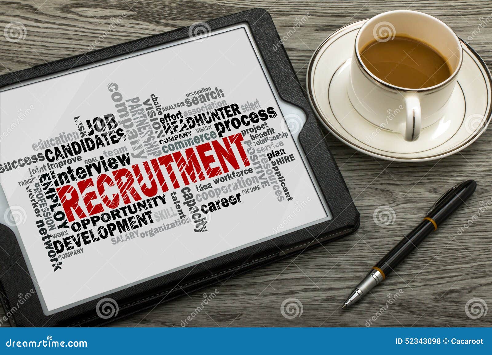 Recruitment word cloud stock photo. Image of leadership - 52343098