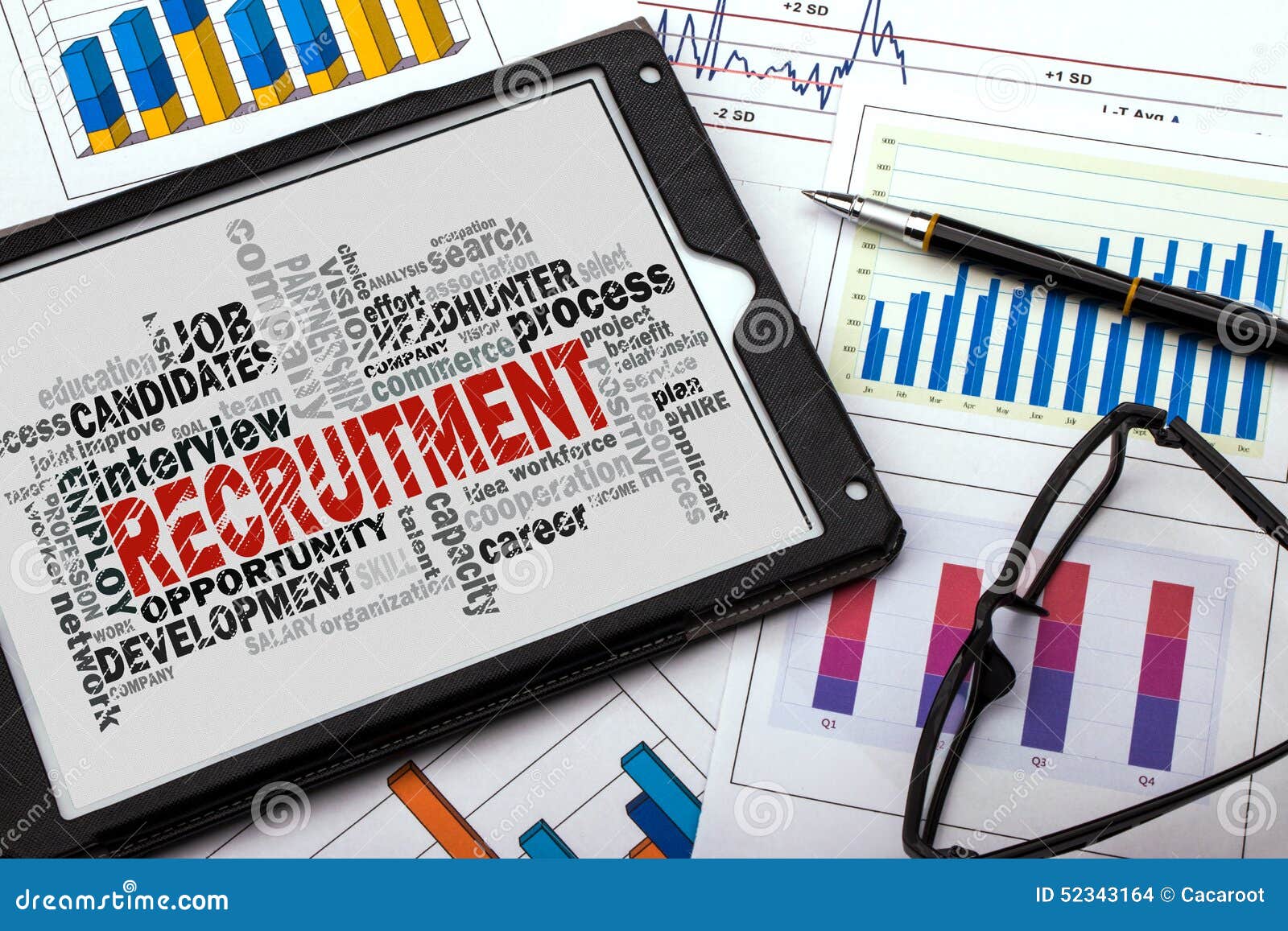 Recruitment word cloud stock photo. Image of goal, opportunity - 52343164