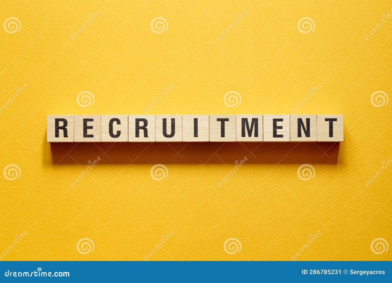 Recruitment - Word Concept on Building Blocks, Text Stock Image - Image ...