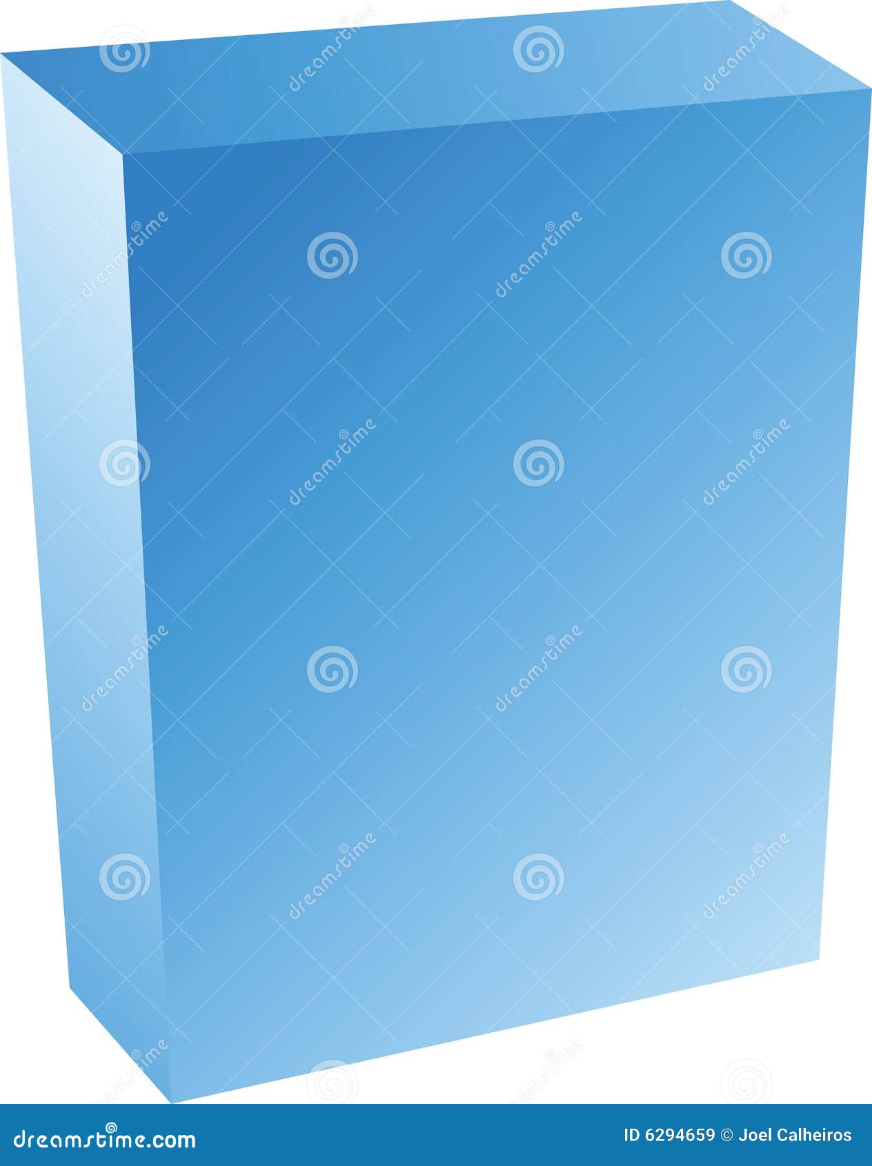 Rectángulo azul ilustración del vector. Ilustración de dimensional ...