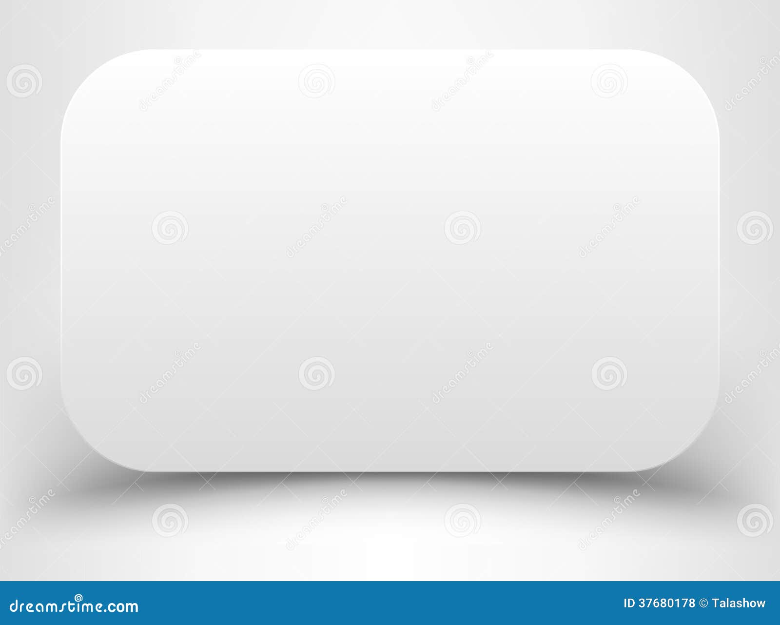 Rectángulo Blanco En Blanco Con Las Esquinas Redondeadas Ilustración ...