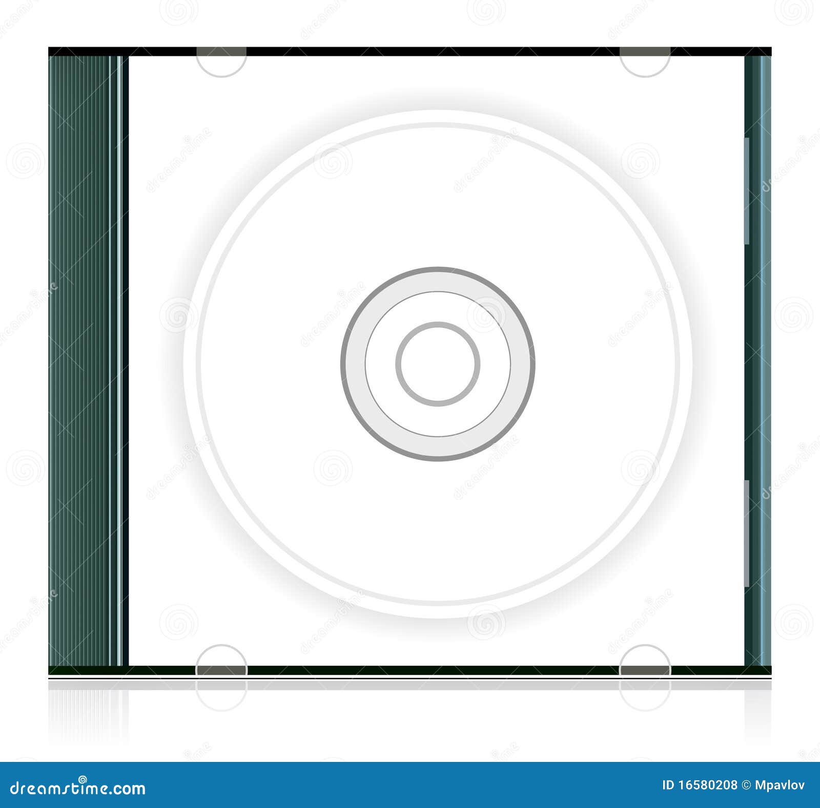 Rectángulo Cd En Blanco Del Vector Ilustración del Vector - Ilustración ...