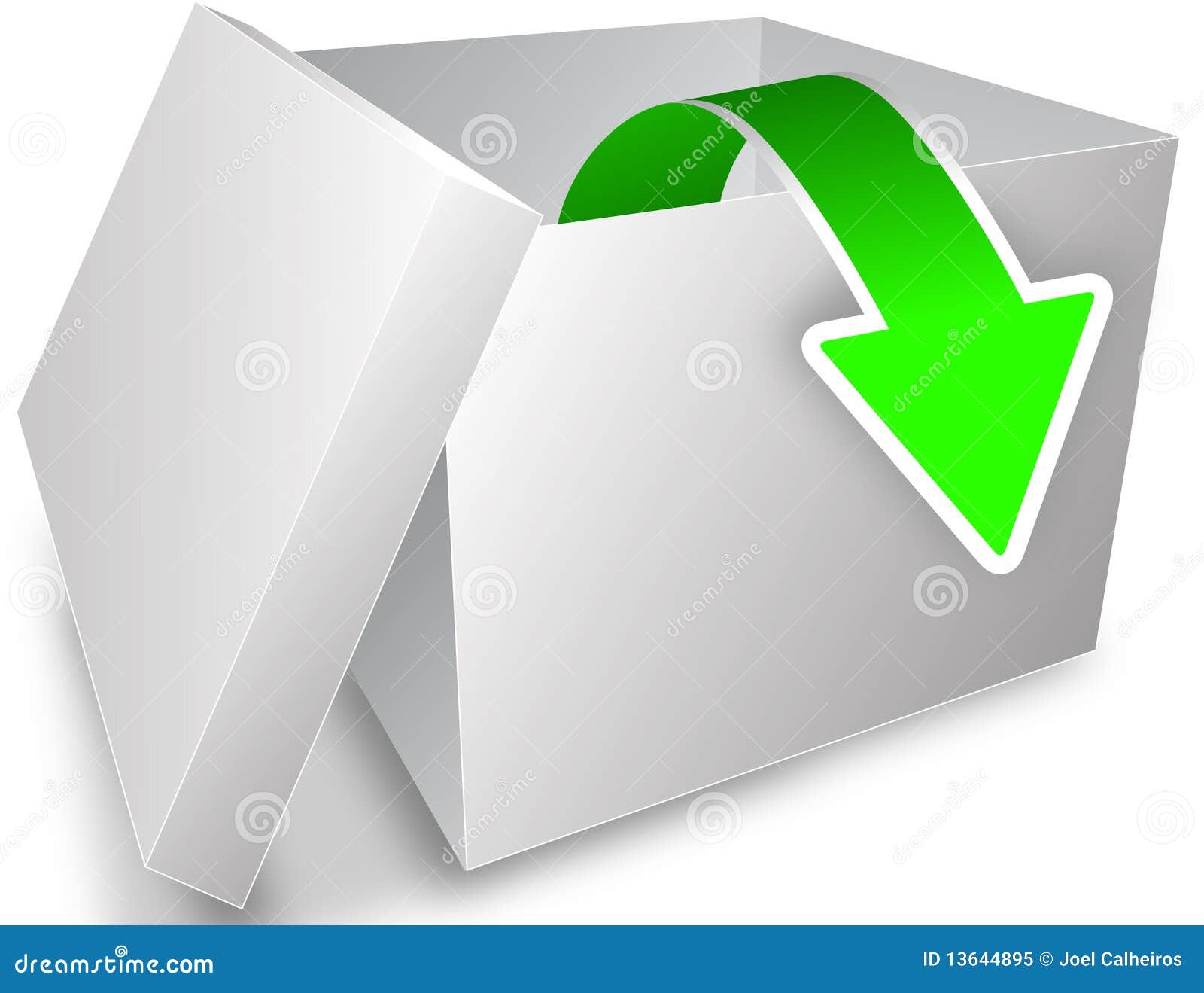 Rectángulo con la flecha ilustración del vector. Ilustración de ...