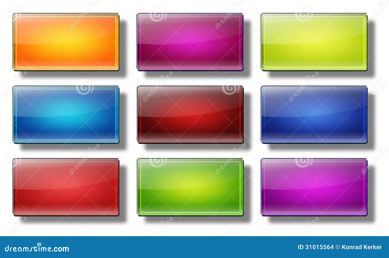 Rectángulo #19 De Los Botones Del Web Stock de ilustración ...