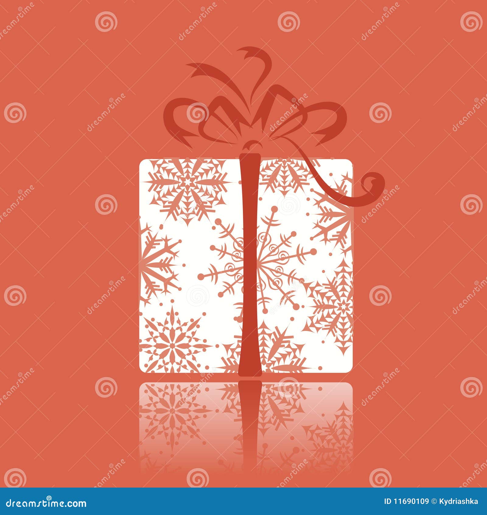 Rectángulo De Regalo De La Navidad Ilustración del Vector - Ilustración ...