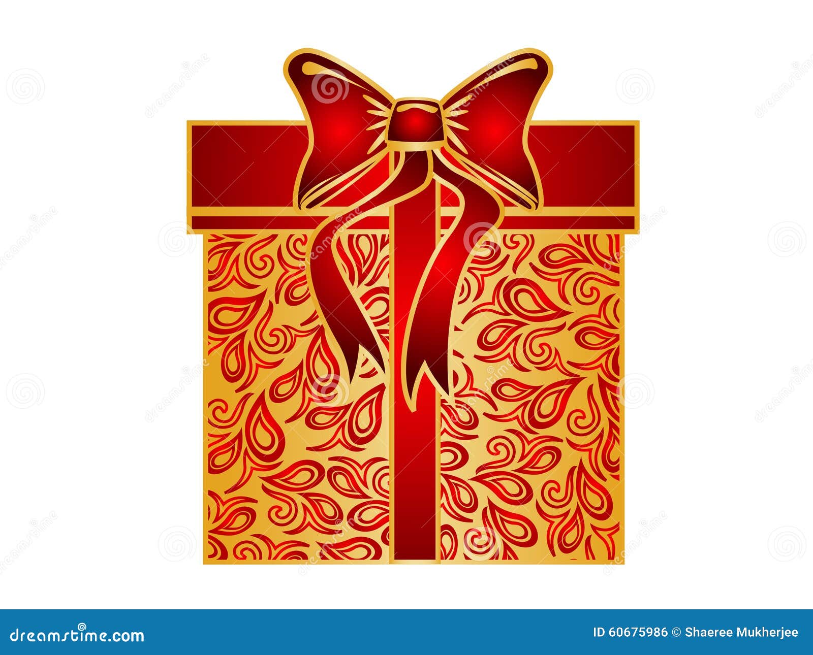 Rectángulo De Regalo De La Navidad Ilustración del Vector - Ilustración ...