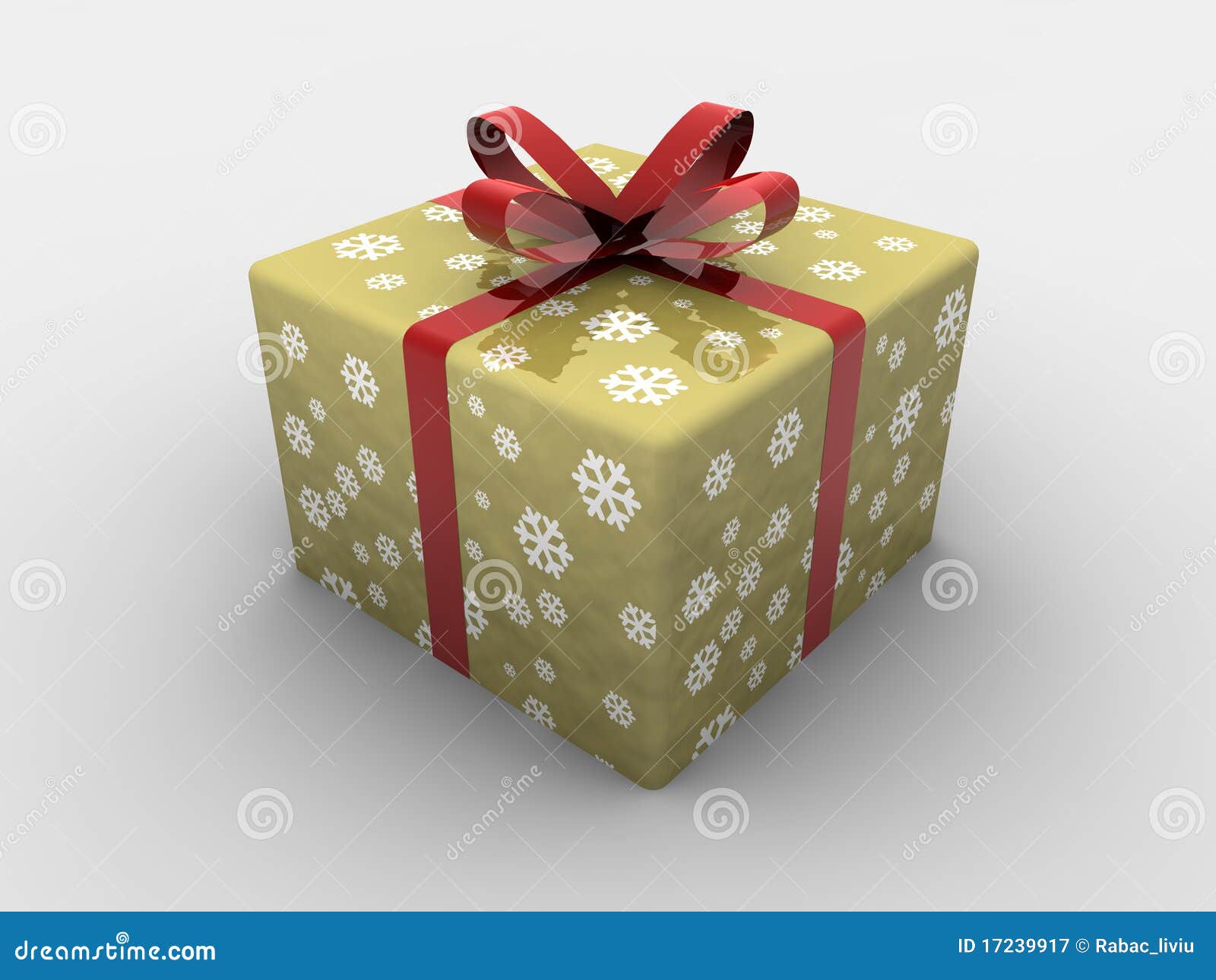 Rectángulo De Regalo De La Navidad Aislado Stock de ilustración ...