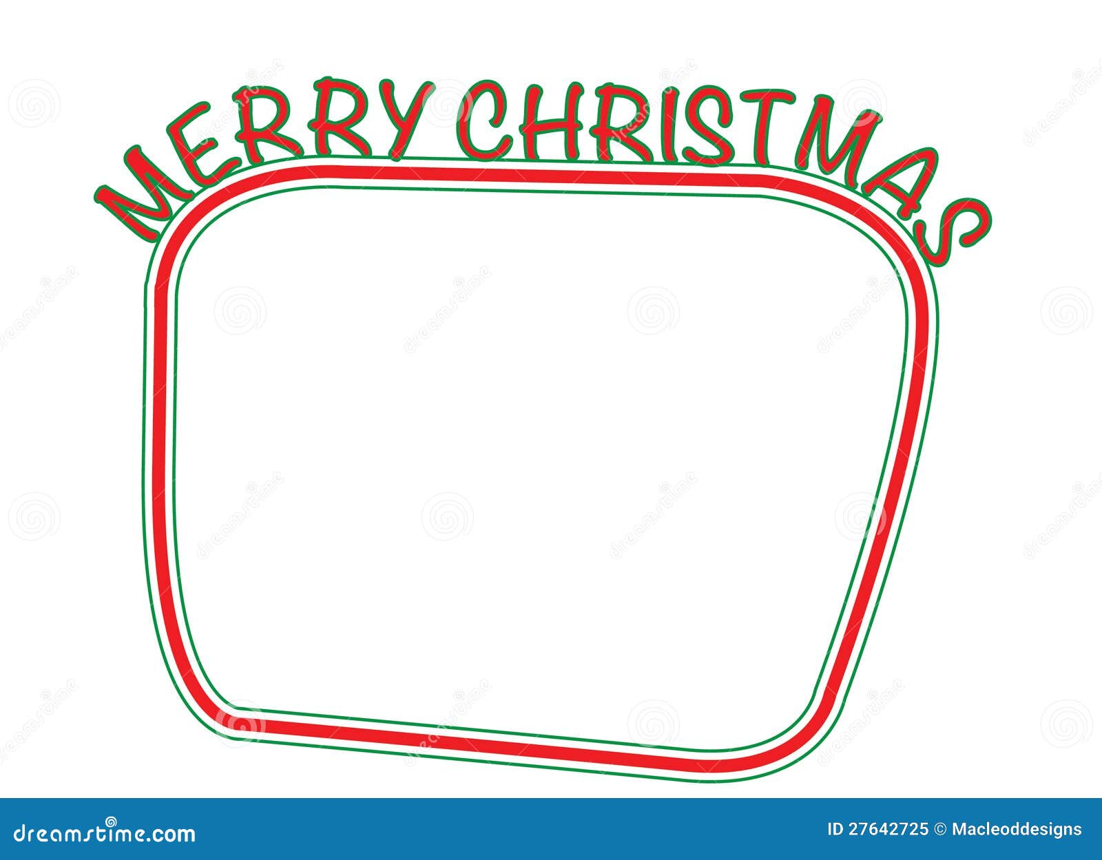 Rectángulo De Texto De La Feliz Navidad Stock de ilustración ...