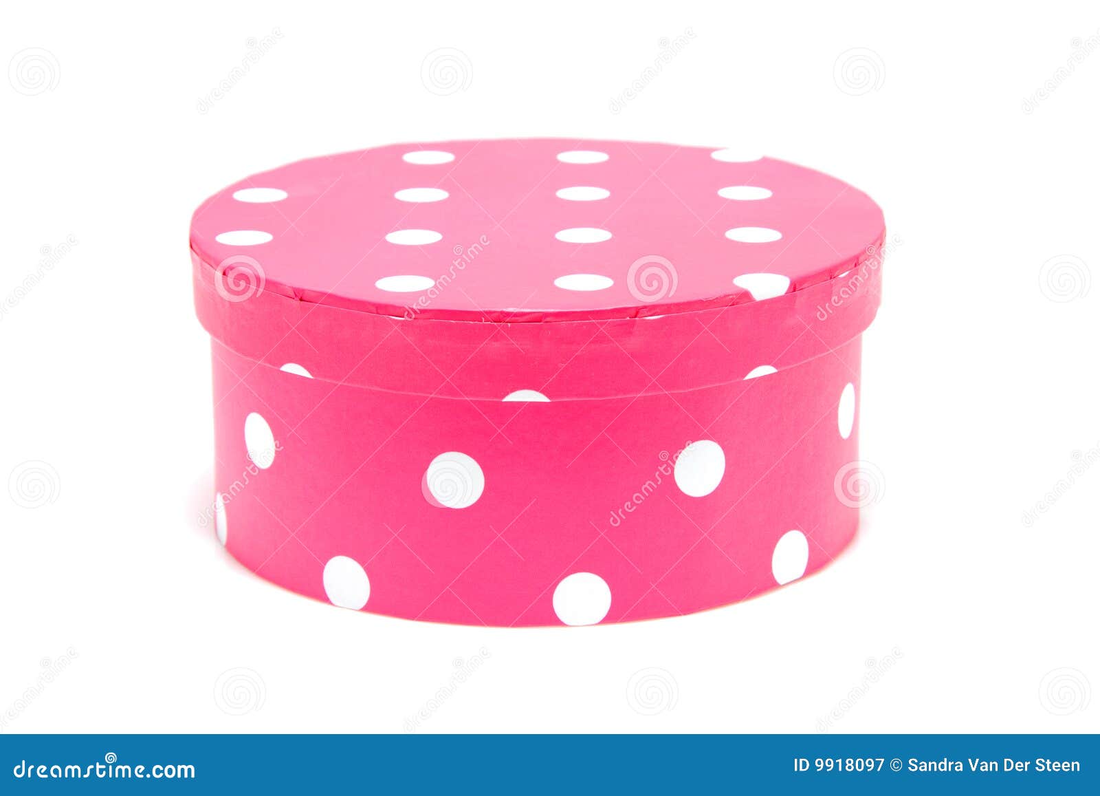 Rectángulo Rosado Redondo Con Los Puntos Blancos Imagen de archivo ...