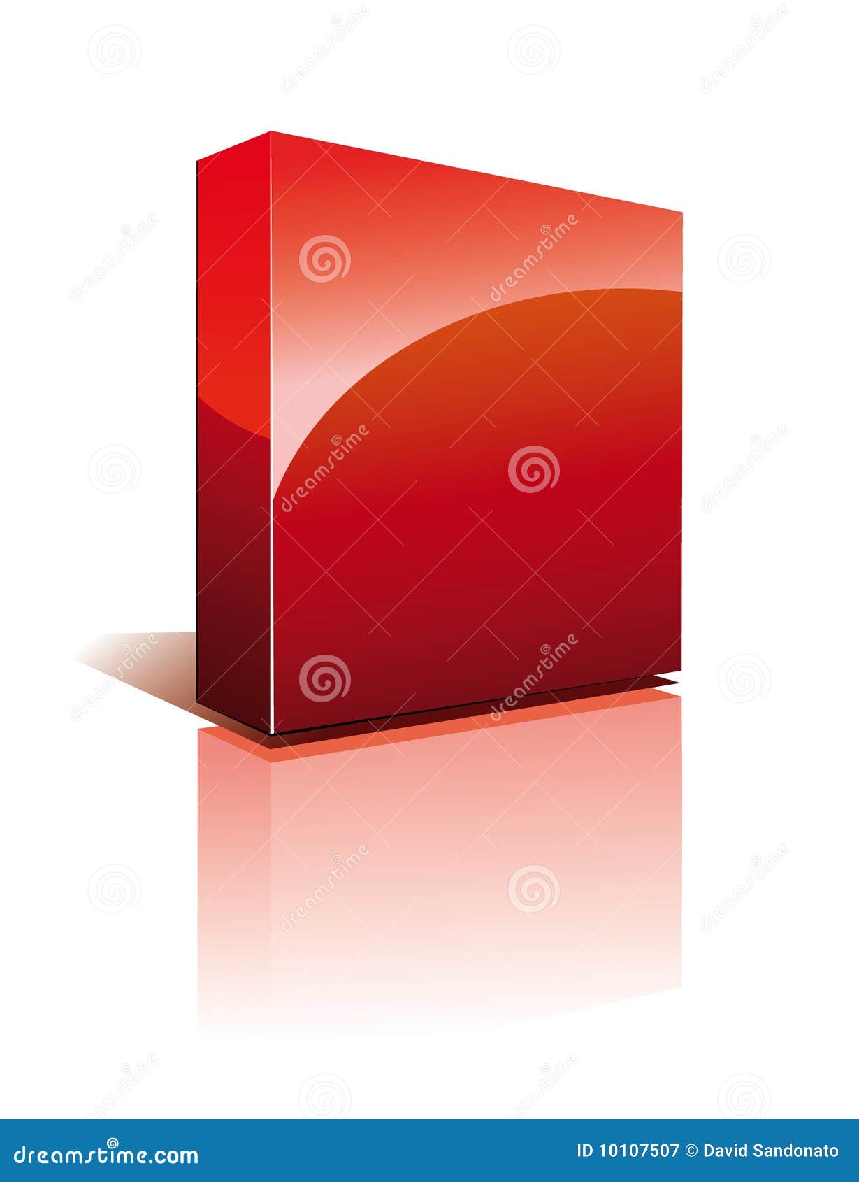 Rectángulo Tridimensional Con La Sombra Ilustración del Vector ...