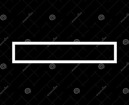 Rectangle Geometric Shape Outline Black and White Stock Vector ...