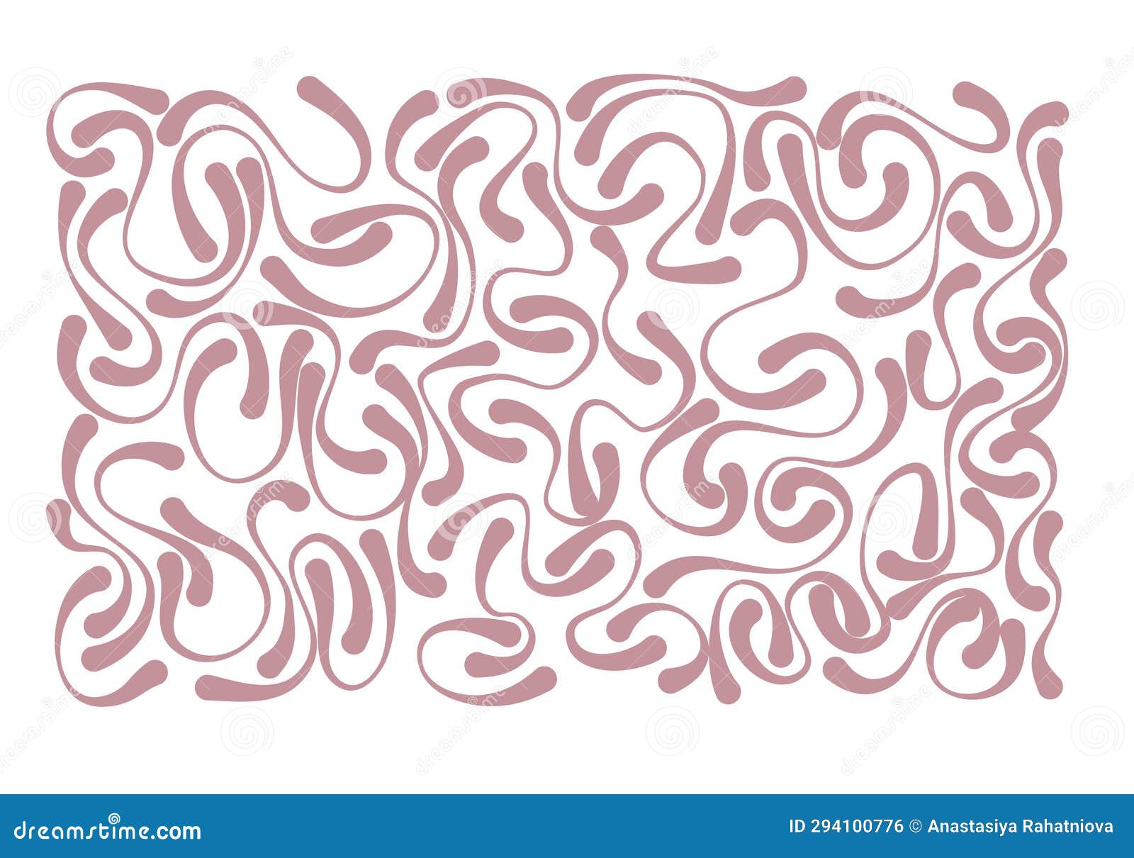 Rectangle with Abstract Stoke Lines. Vector Illustration Stock Vector ...