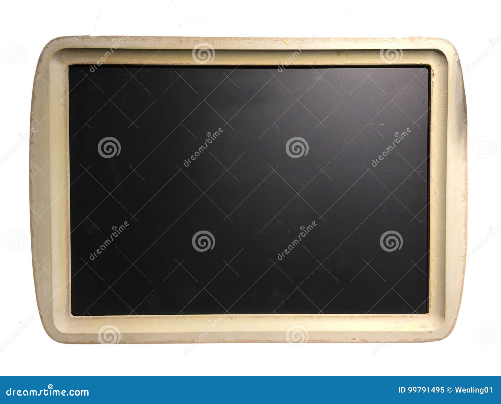 A Rectangle Blackboard with Double Frame Stock Image - Image of ...