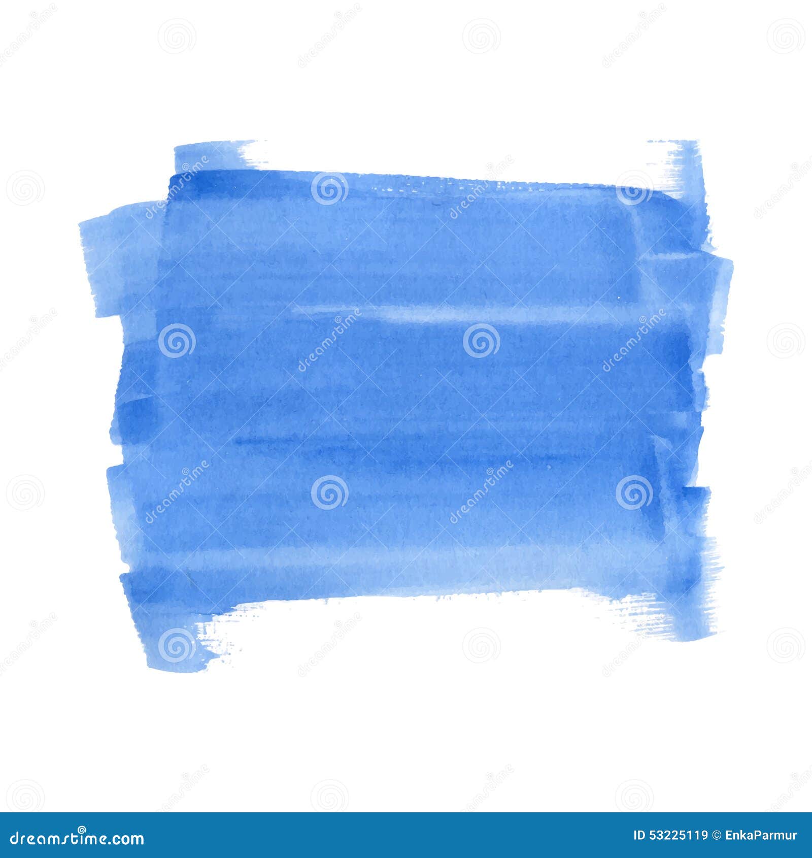 Rectangle bleu d'aquarelle illustration de vecteur. Illustration du ...