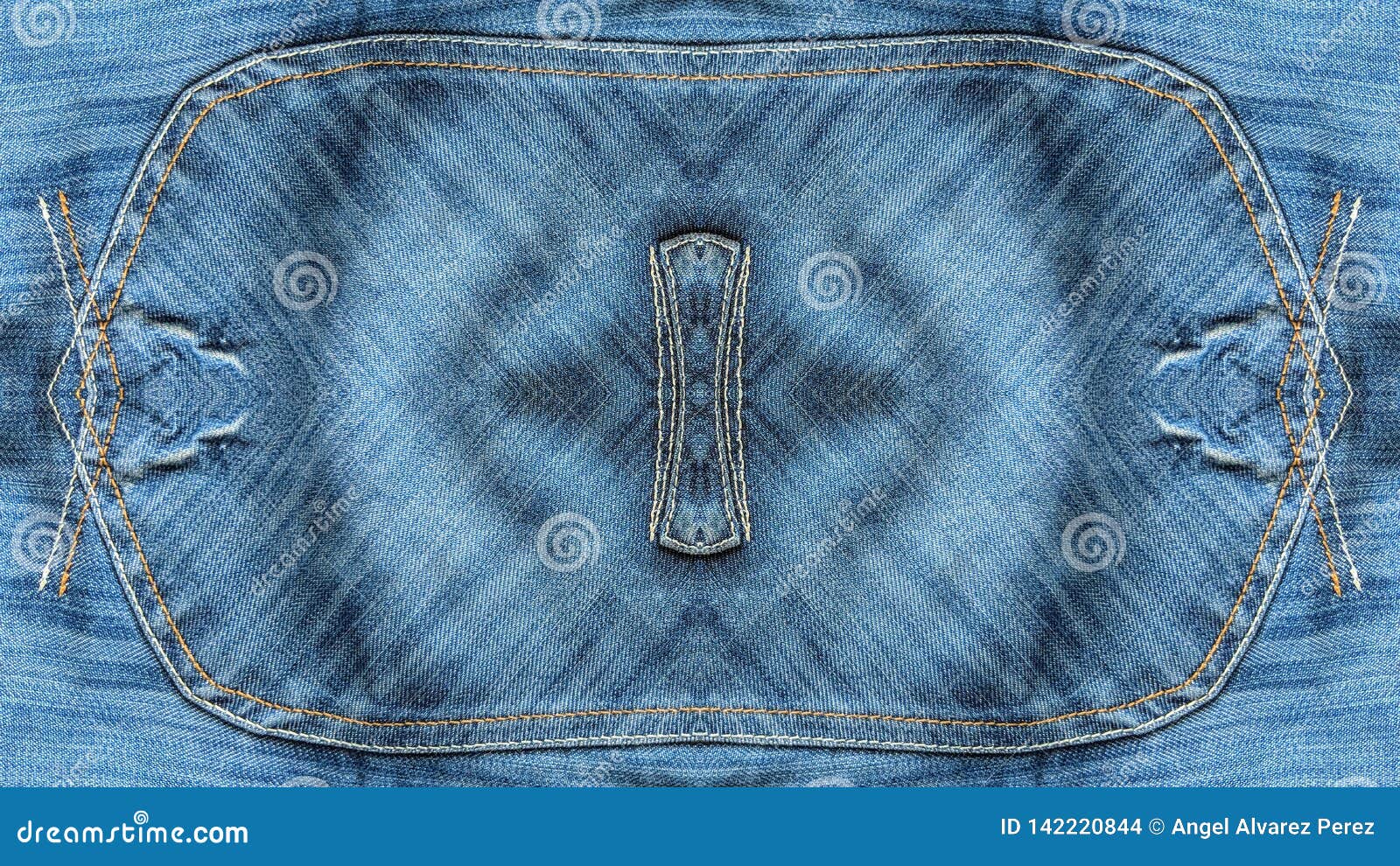 Rectangle Blue Jeans Texture Stock Illustration - Illustration of cloth ...
