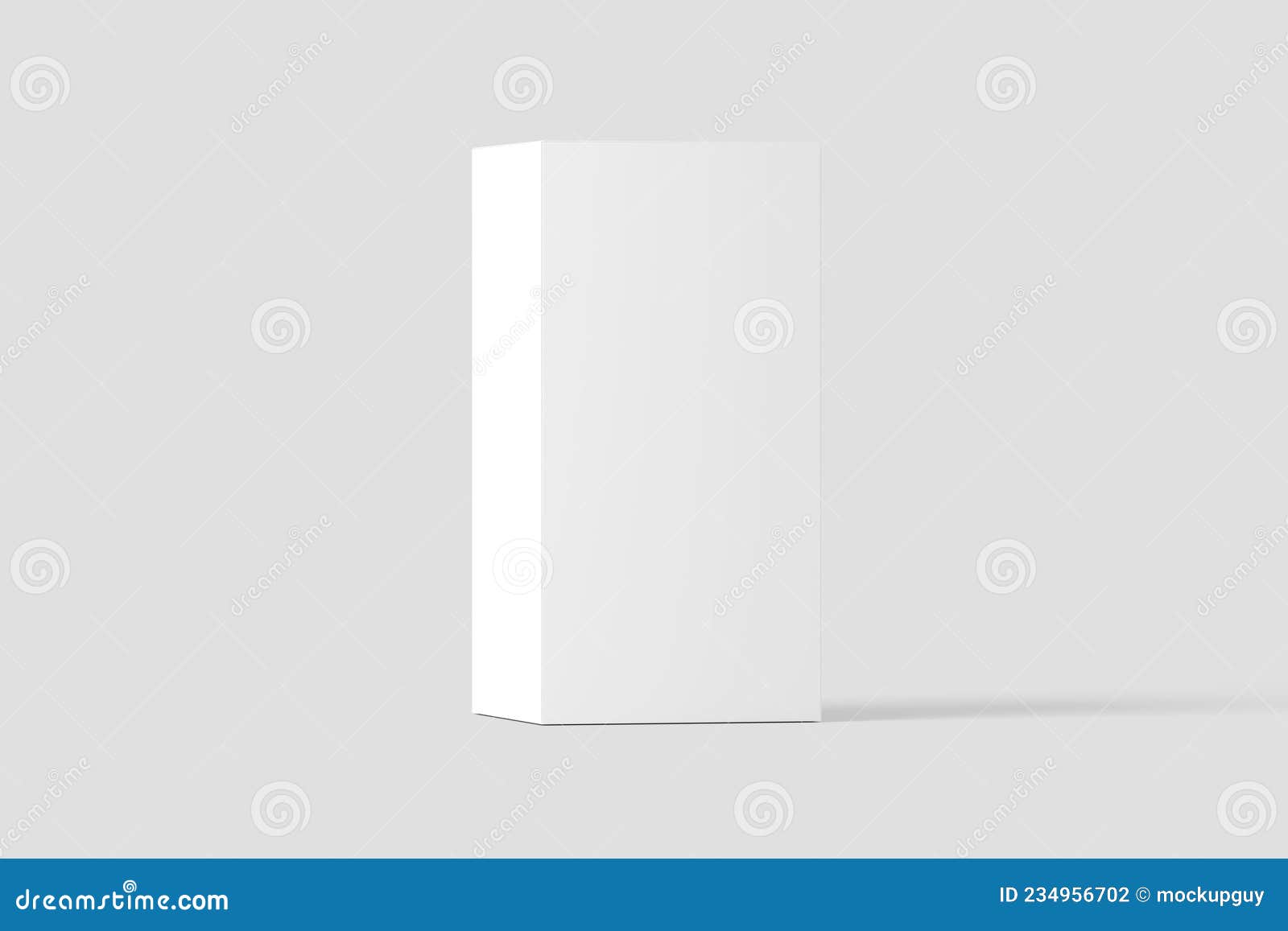 Rectangle Box White Blank Mockup Stock Illustration - Illustration of ...