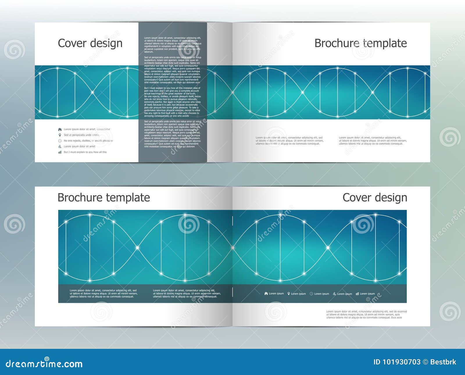 Rectangle Brochure Template Layout, Cover, Annual Report, Magazine in ...