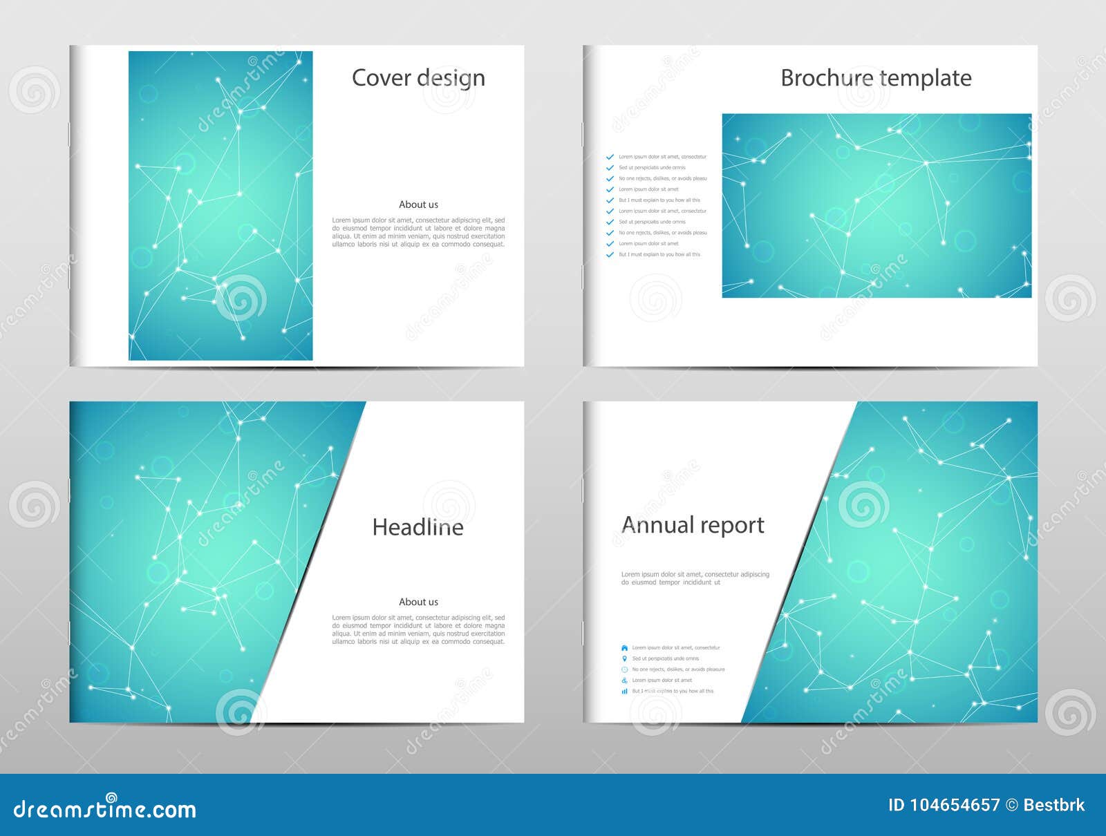 Rectangle Brochure Template Layout, Cover, Annual Report, Magazine in ...