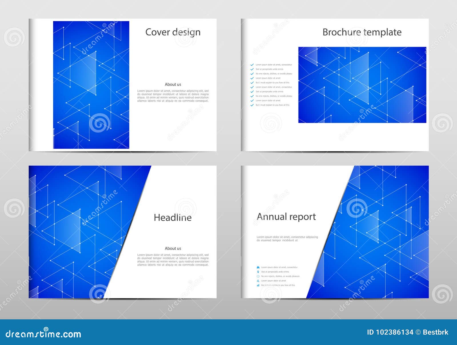 Rectangle Brochure Template Layout, Cover, Annual Report, Magazine in ...