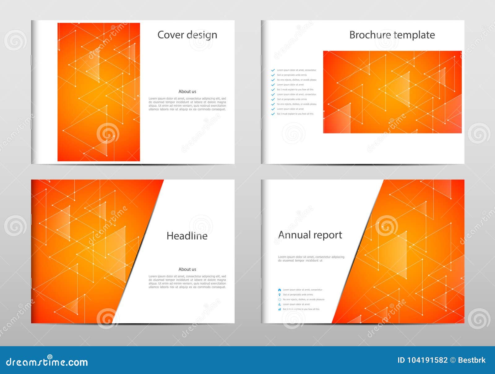 Rectangle Brochure Template Layout, Cover, Annual Report, Magazine in ...