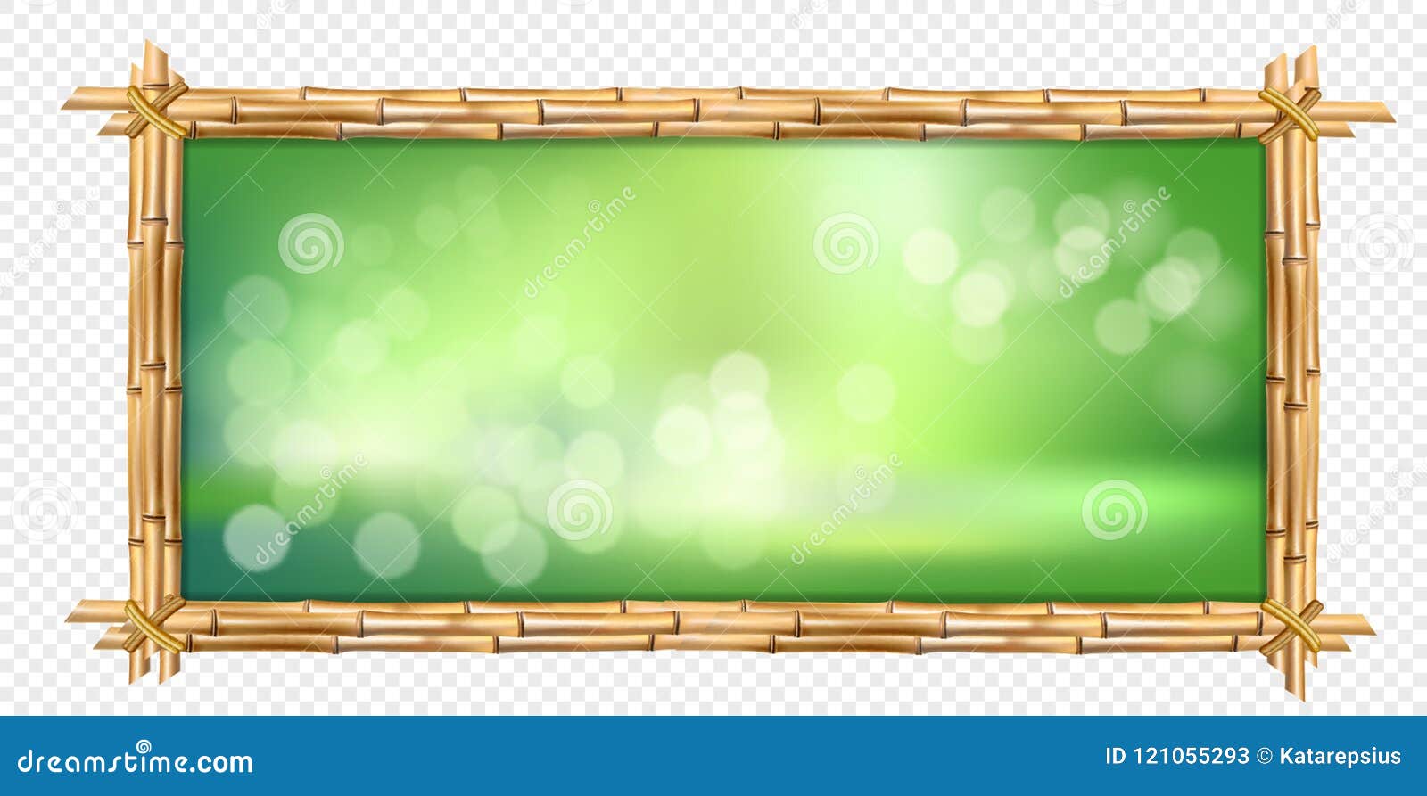 Rectangle Brown Bamboo Poles Wooden Border Frame Stock Photography ...