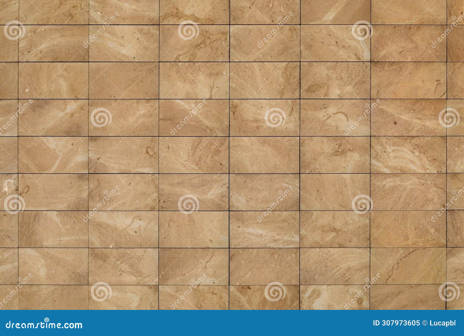 Rectangle Brown Stone Tiles for Ventilated Facade Cladding. Stock Image ...