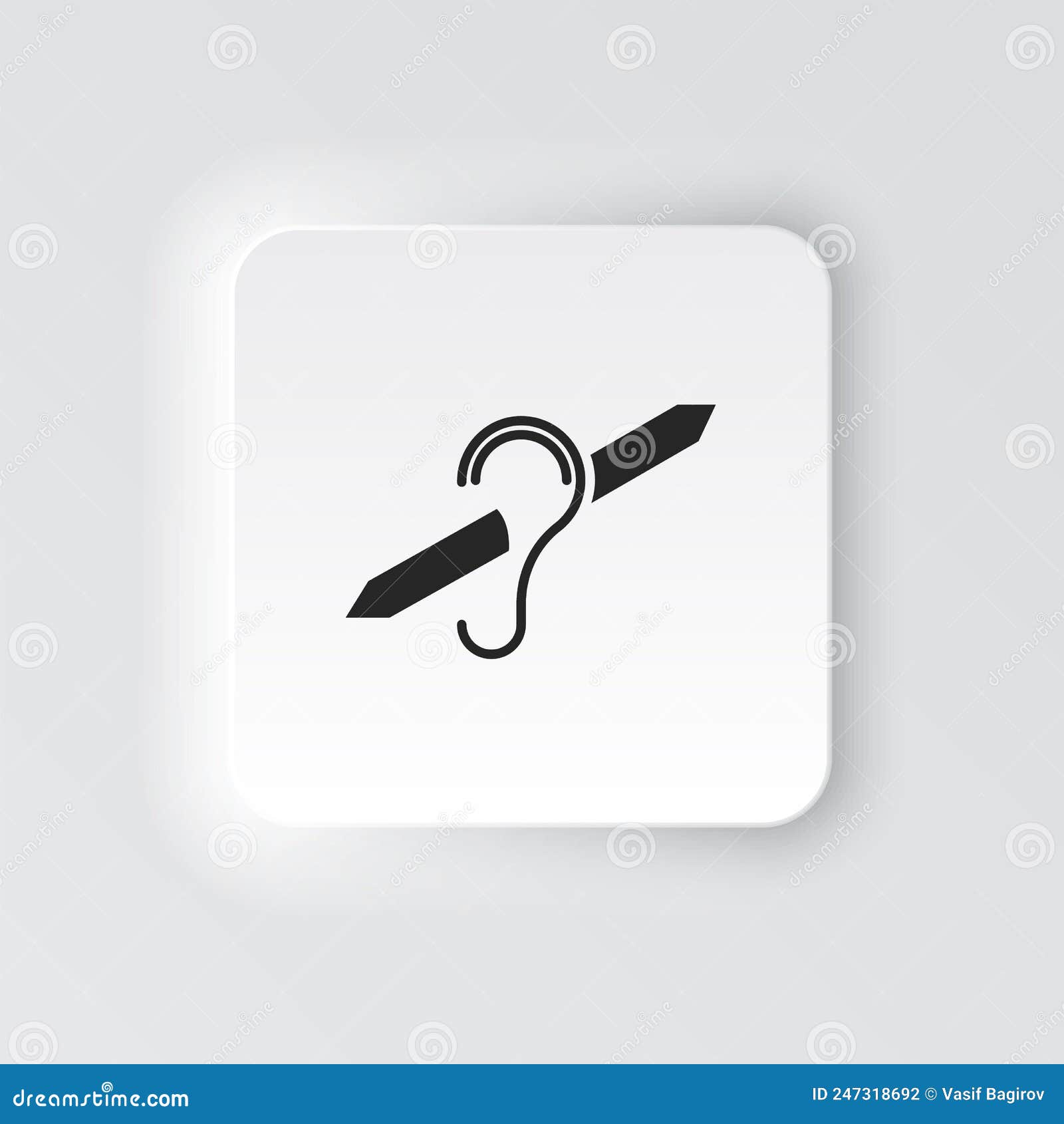 Audition Sign Blue Neon Icon. Simple Element Illustration From Map And ...