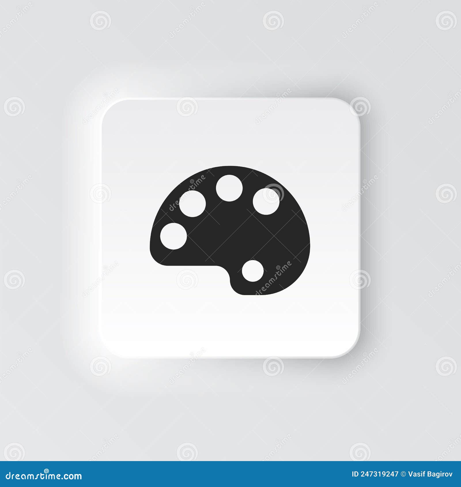 Rectangle Button Icon Color Palette. Button Banner Rectangle Badge ...