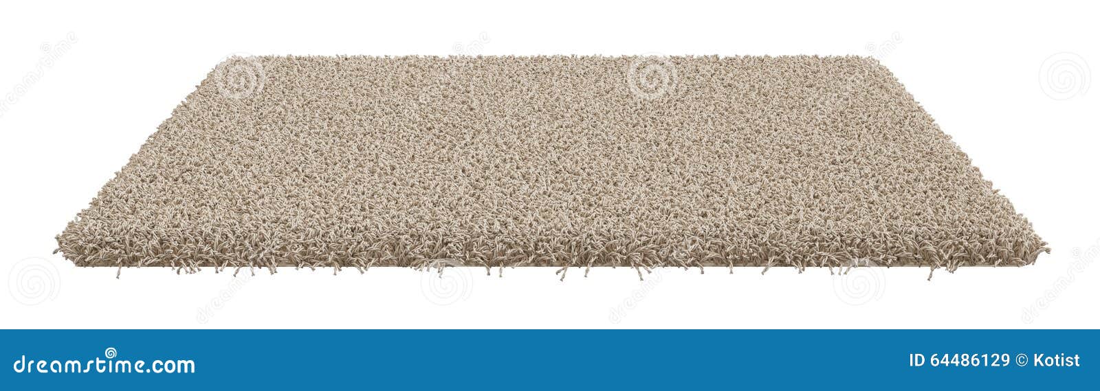 Rectangle Carpet on White Background Stock Illustration - Illustration ...