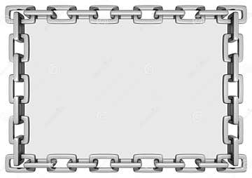 Rectangle Chain Frame stock illustration. Illustration of framework ...