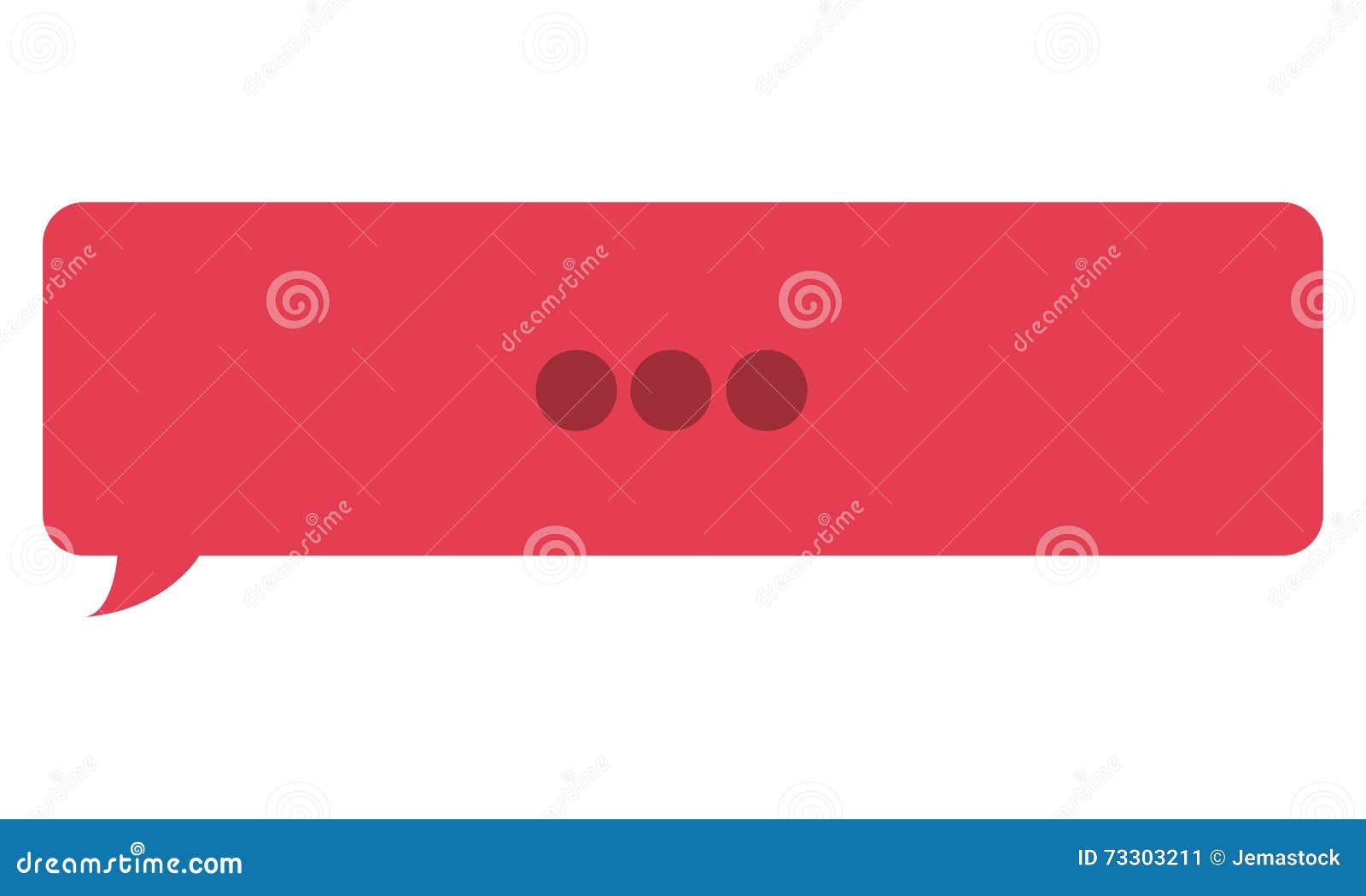 Rectangle chat bubble stock illustration. Illustration of chat - 73303211