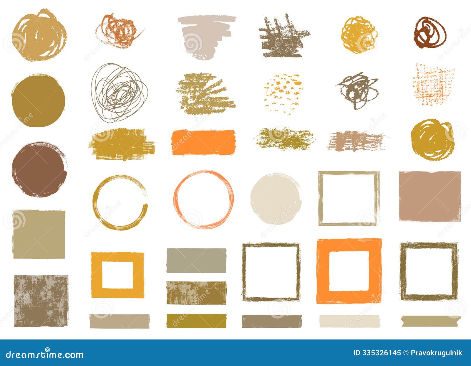 Vector Pencil Scribbles, Round and Rectangular Frames and Borders ...